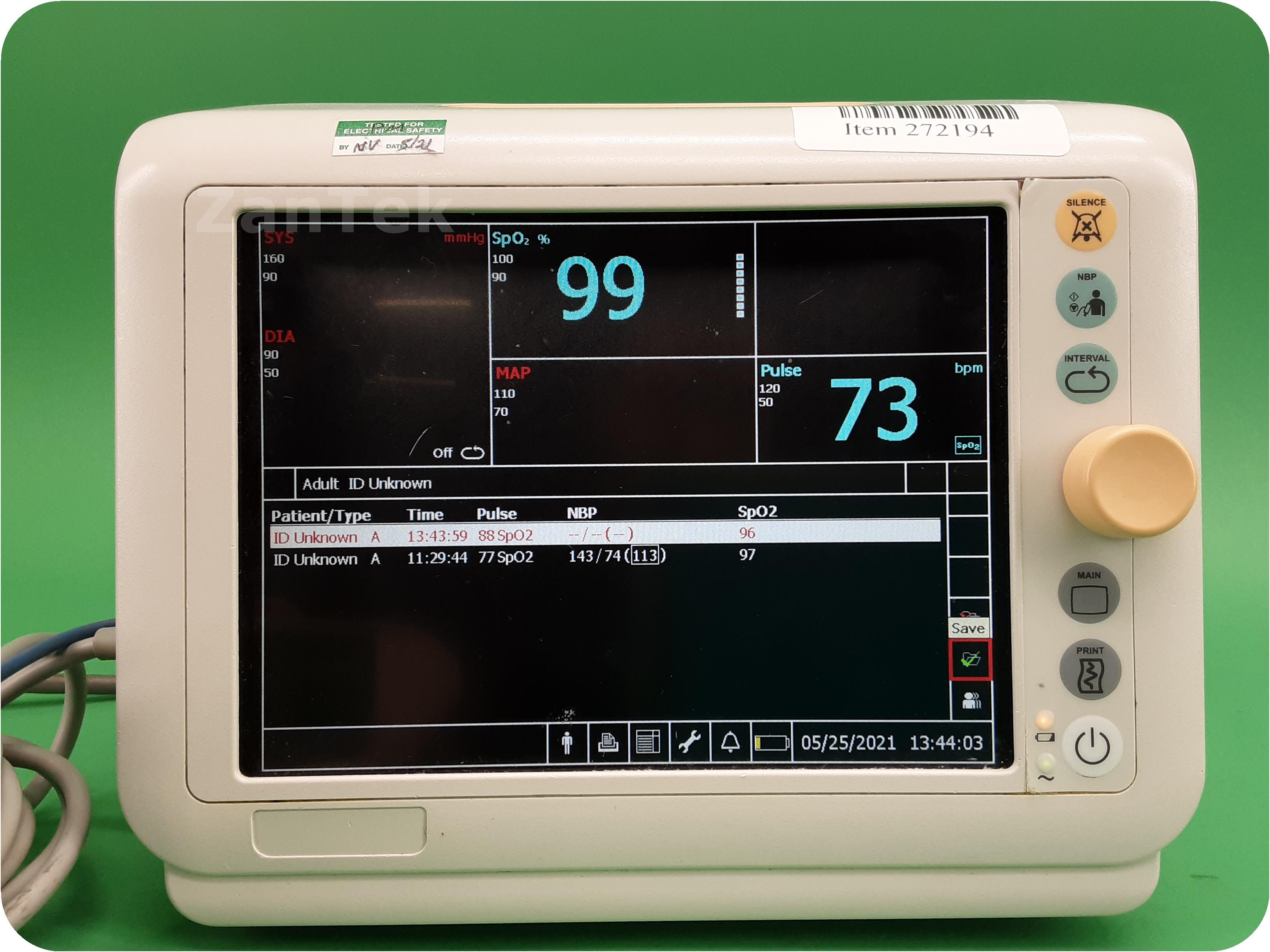 Zantek Medical - 272194-Philips Suresigns VS3 Vital Signs Monitor