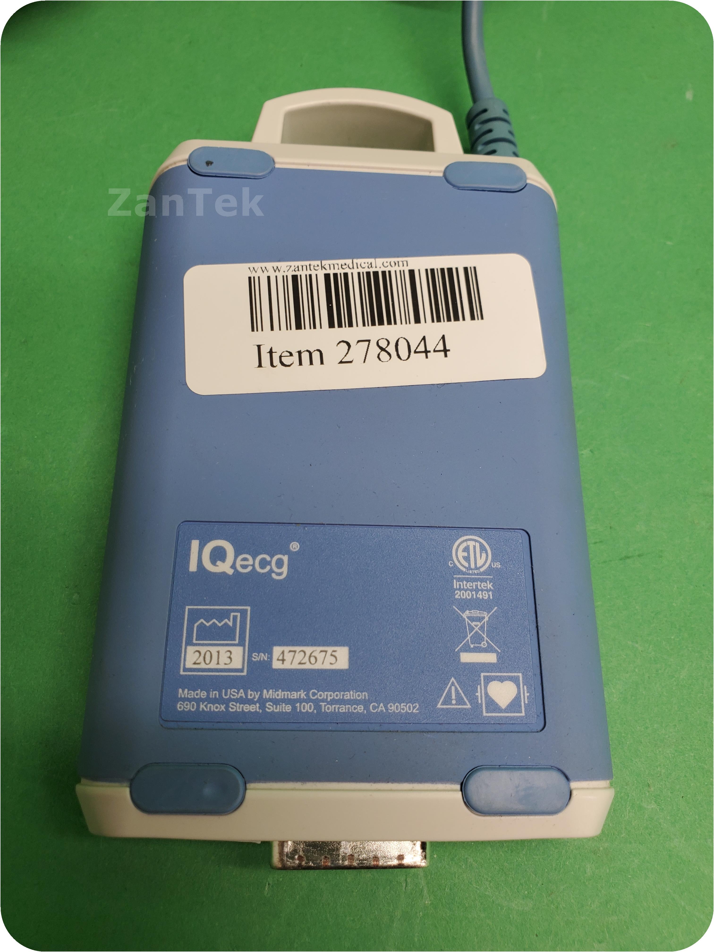 Zantek Medical - 278044-Midmark IQecg Digital ECG EKG Machine