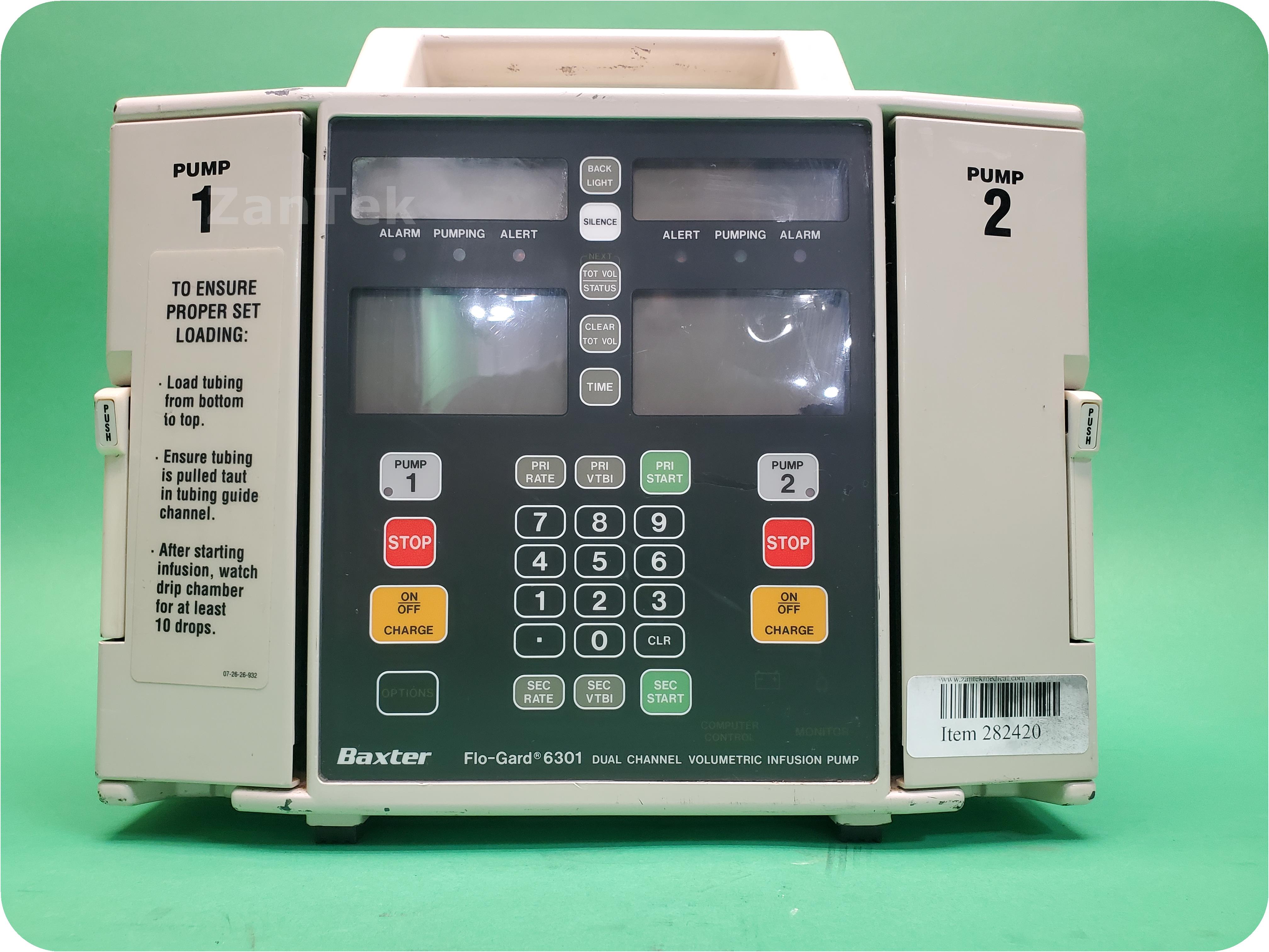 Zantek Medical - 282420-Baxter Flo-Gard 6301 Dual Channel Volumetric ...