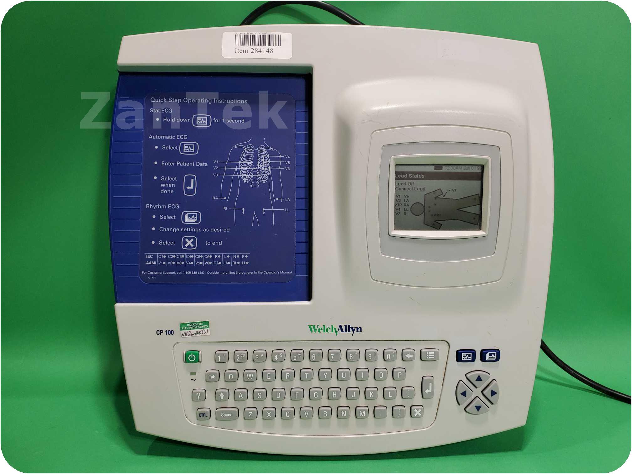 Zantek Medical - 284148-Welch Allyn CP100 Resting EKG ECG System
