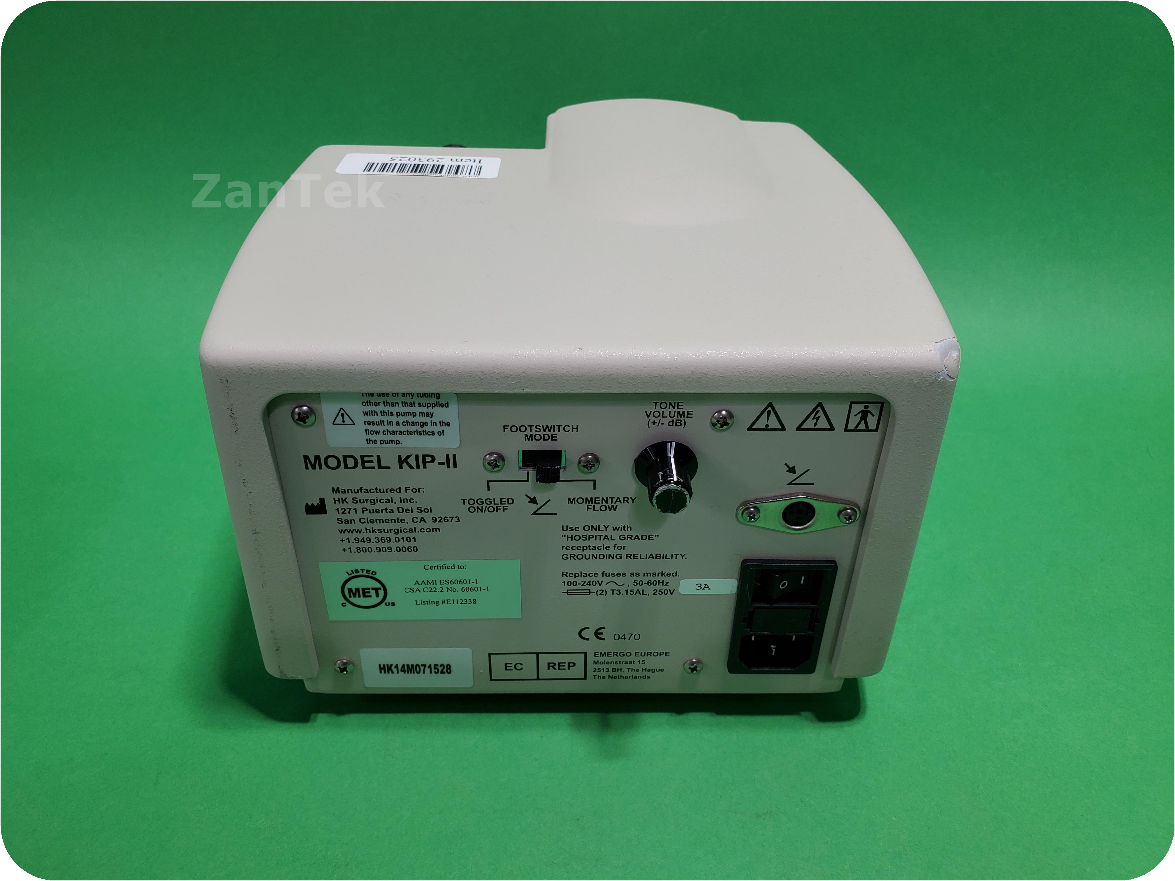 Zantek Medical - 293025-HK Surgical Klein KIP-II Infiltration Pump