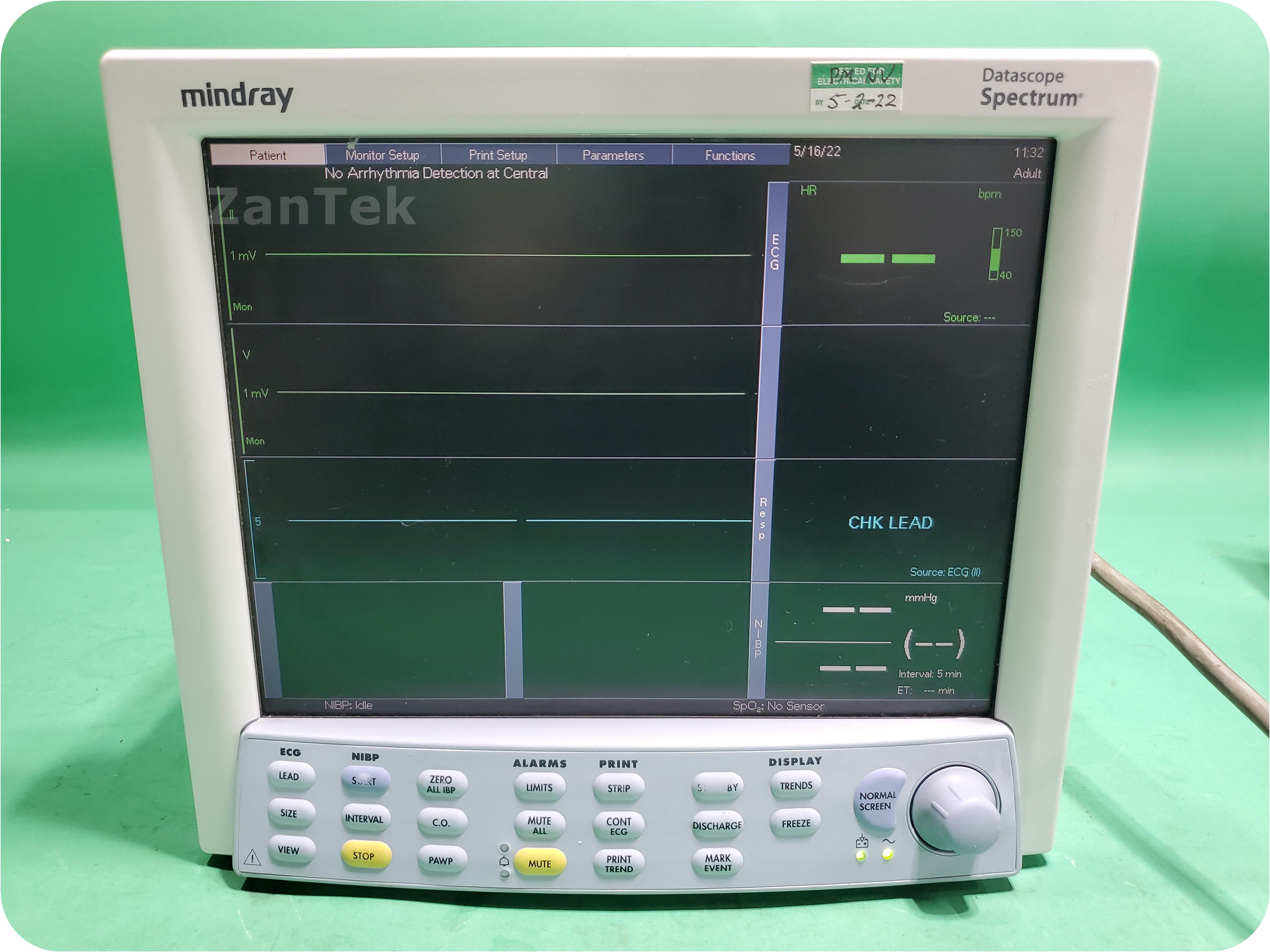 Zantek Medical - 296383-Mindray Datascope Spectrum Patient Monitor