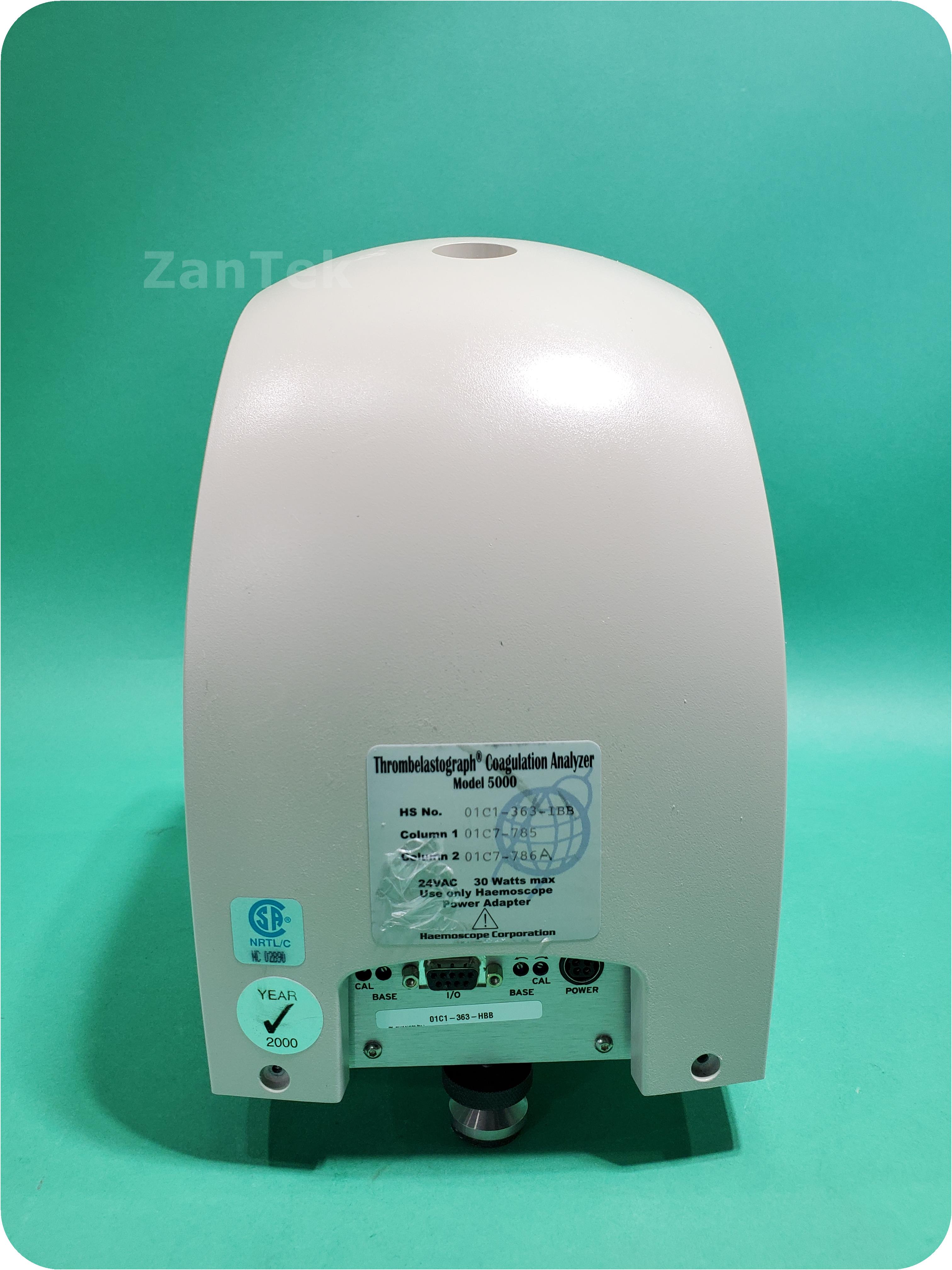 Zantek Medical - 300272-Haemoscope TEG 5000 Coagulation Analyzer ...