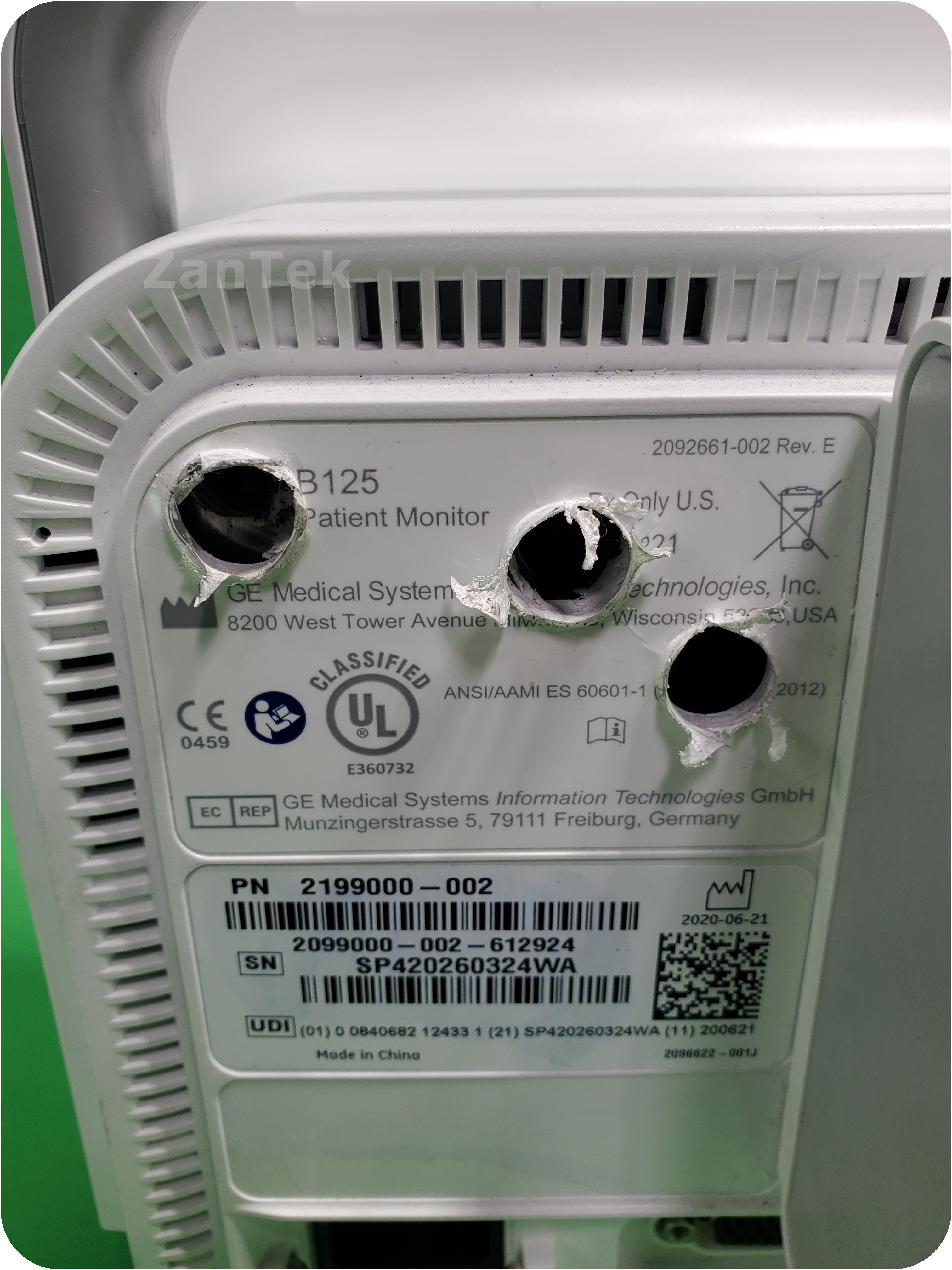 Zantek Medical - 305408-GE B125 Patient Monitor