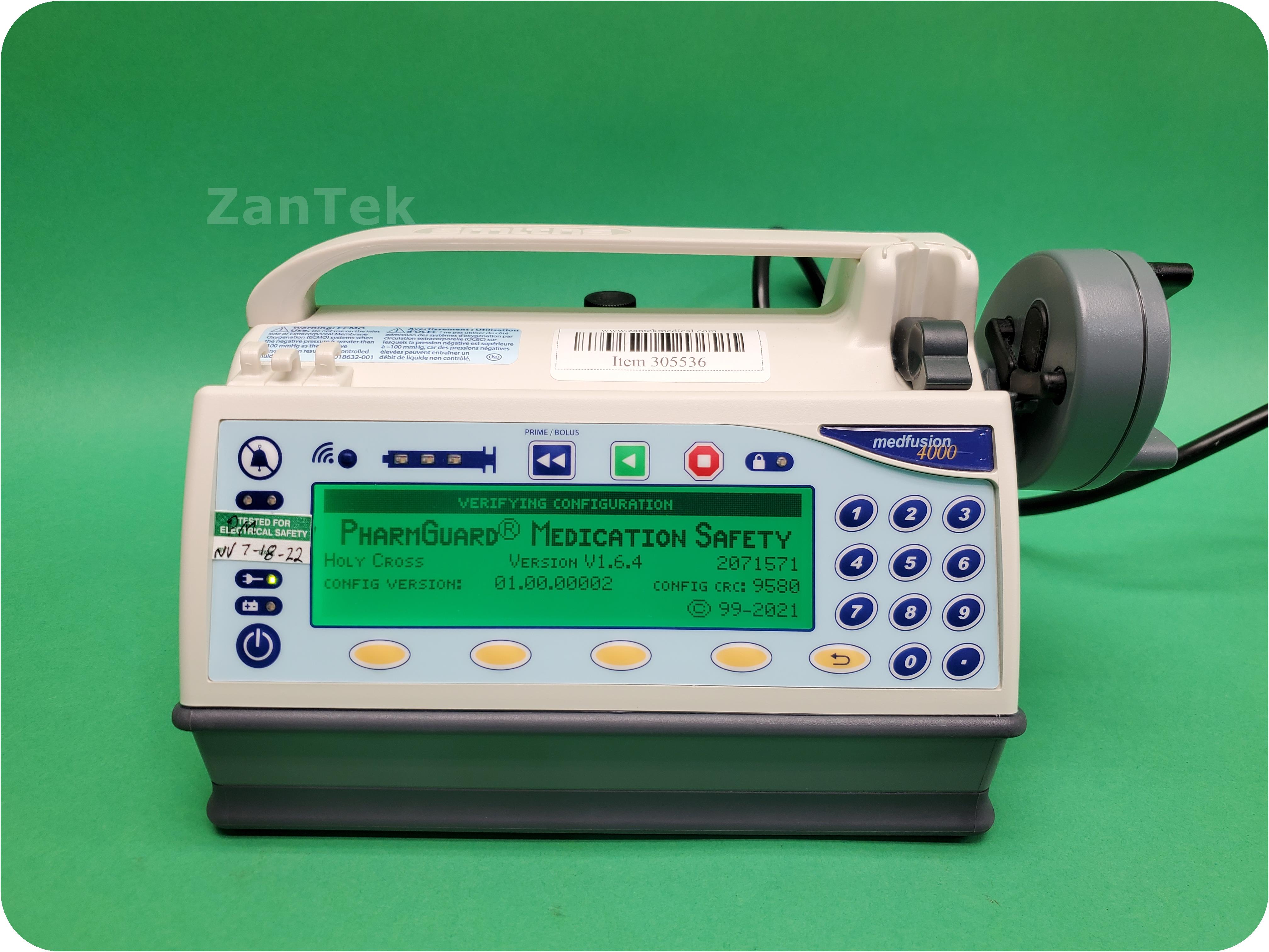 Zantek Medical - 305536-Smiths Medical Medfusion 4000 Syringe Infusion Pump