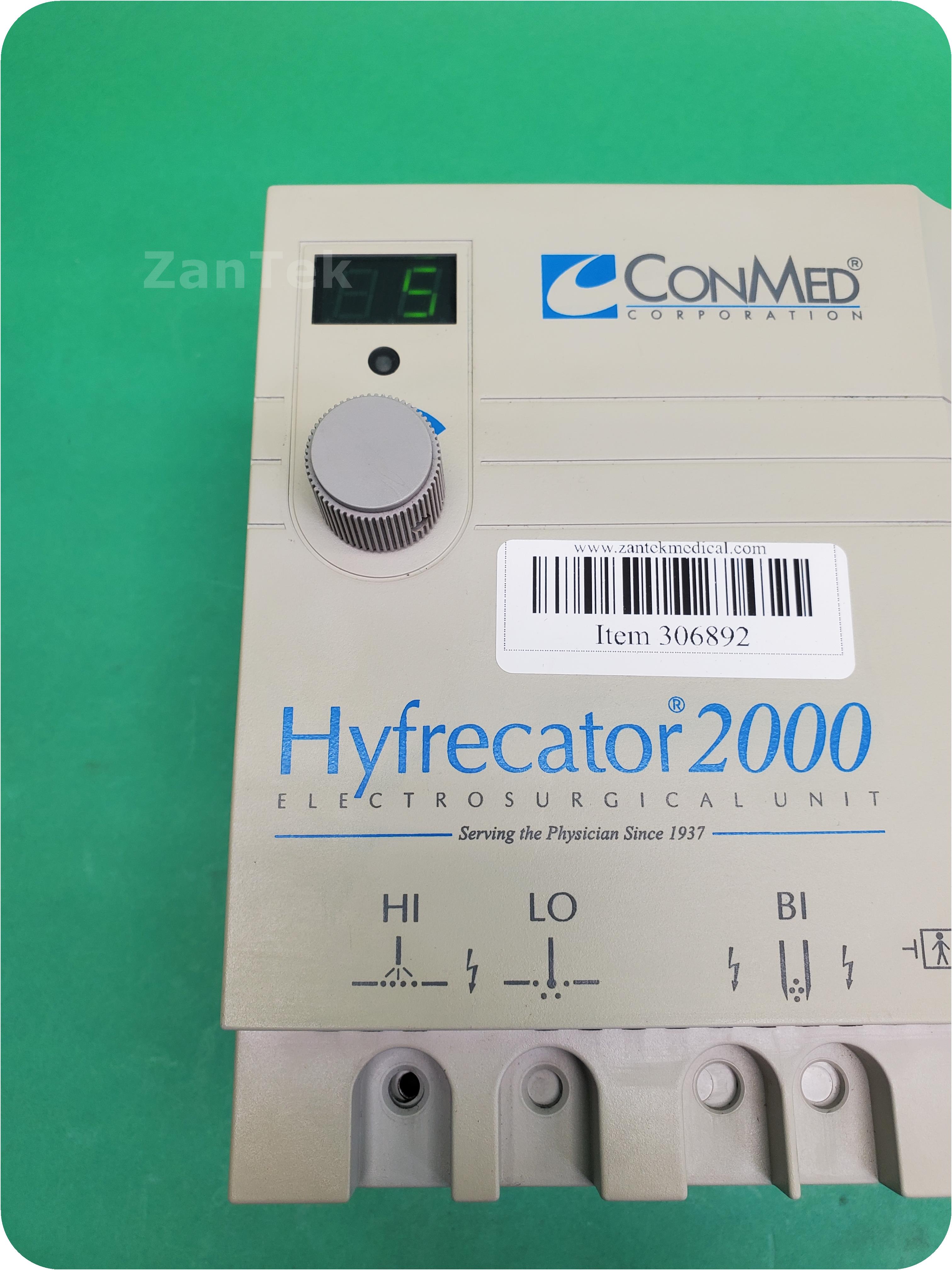 Zantek Medical - 306892-Conmed 7-900-115 Hyfrecator 2000 ...