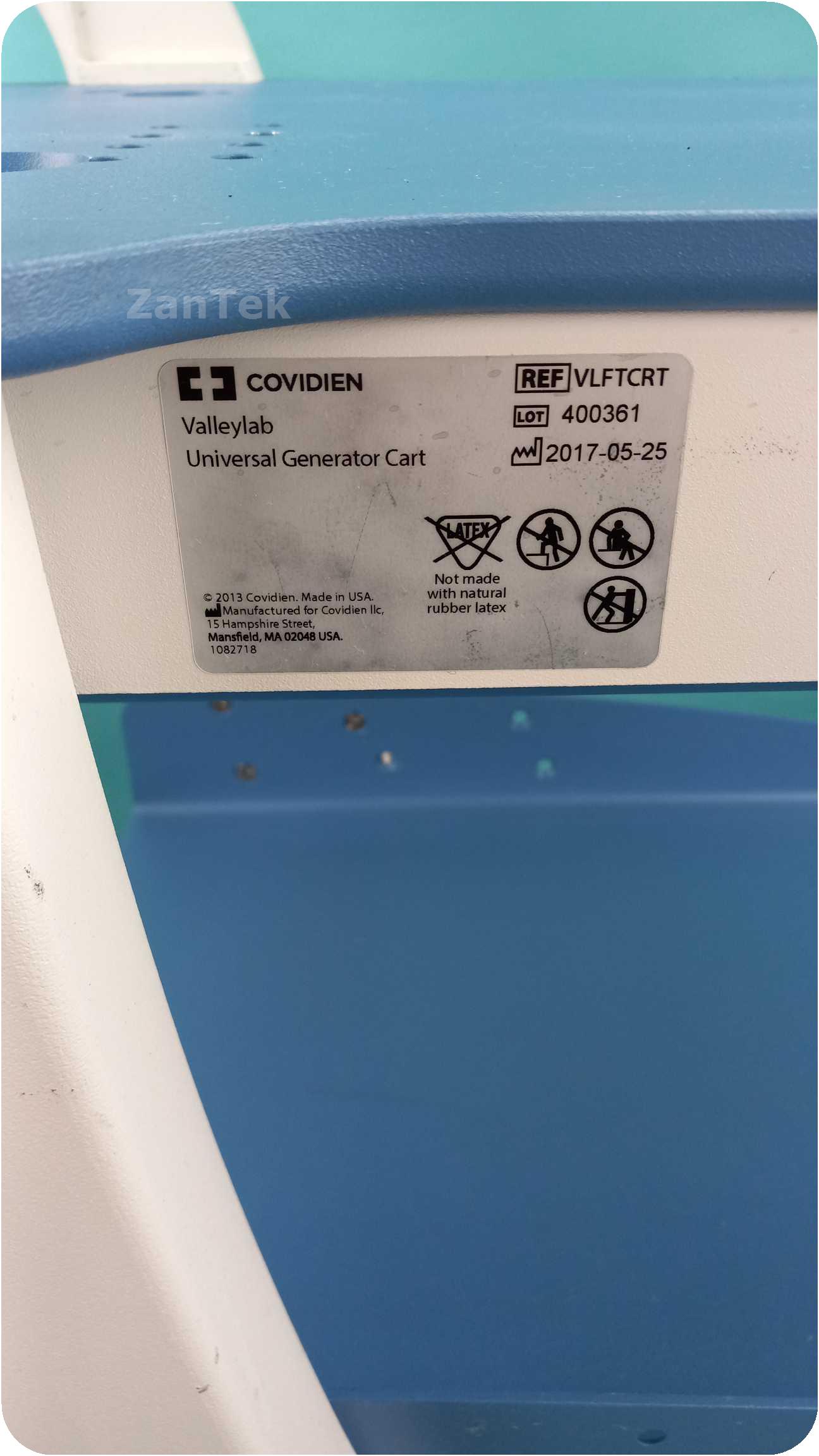 Zantek Medical - 307992-Covidien VLFTCRT Universal Generator Cart