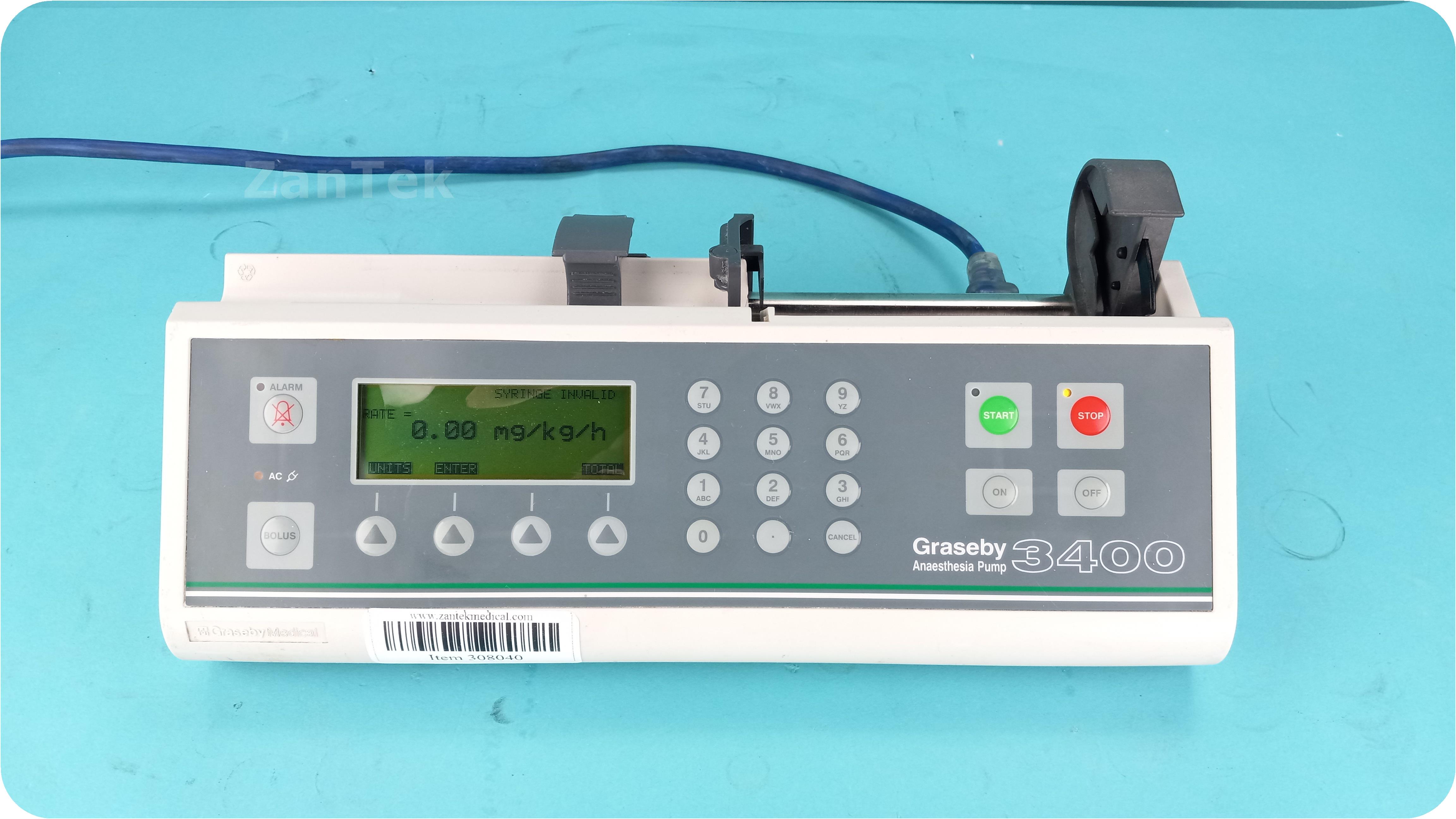 Zantek Medical - 308040-GRASEBY 3400 Infusion Syringe Pump