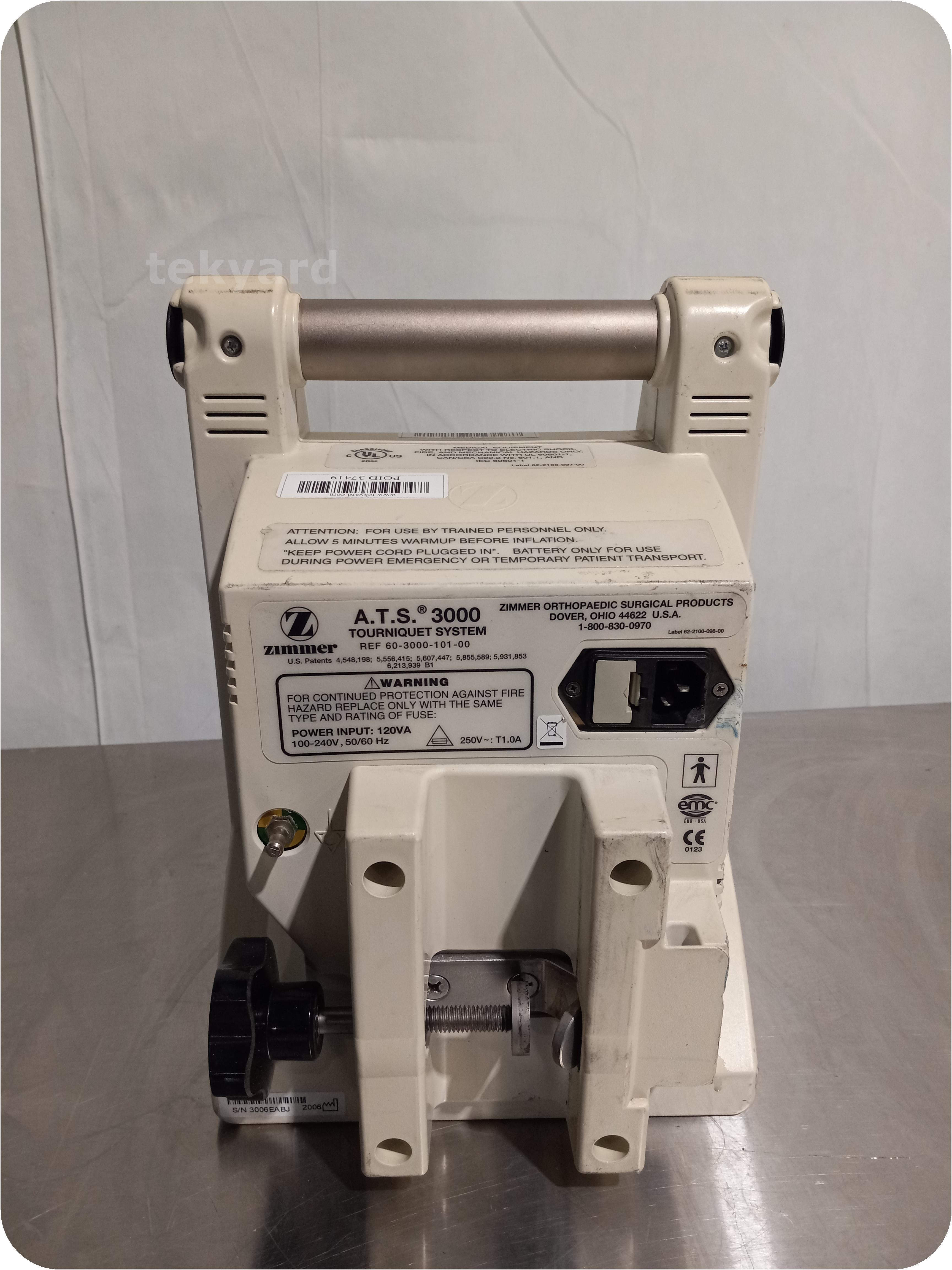 Zantek Medical - 310510-Zimmer A.T.S. 3000 Automatic Tourniquet System