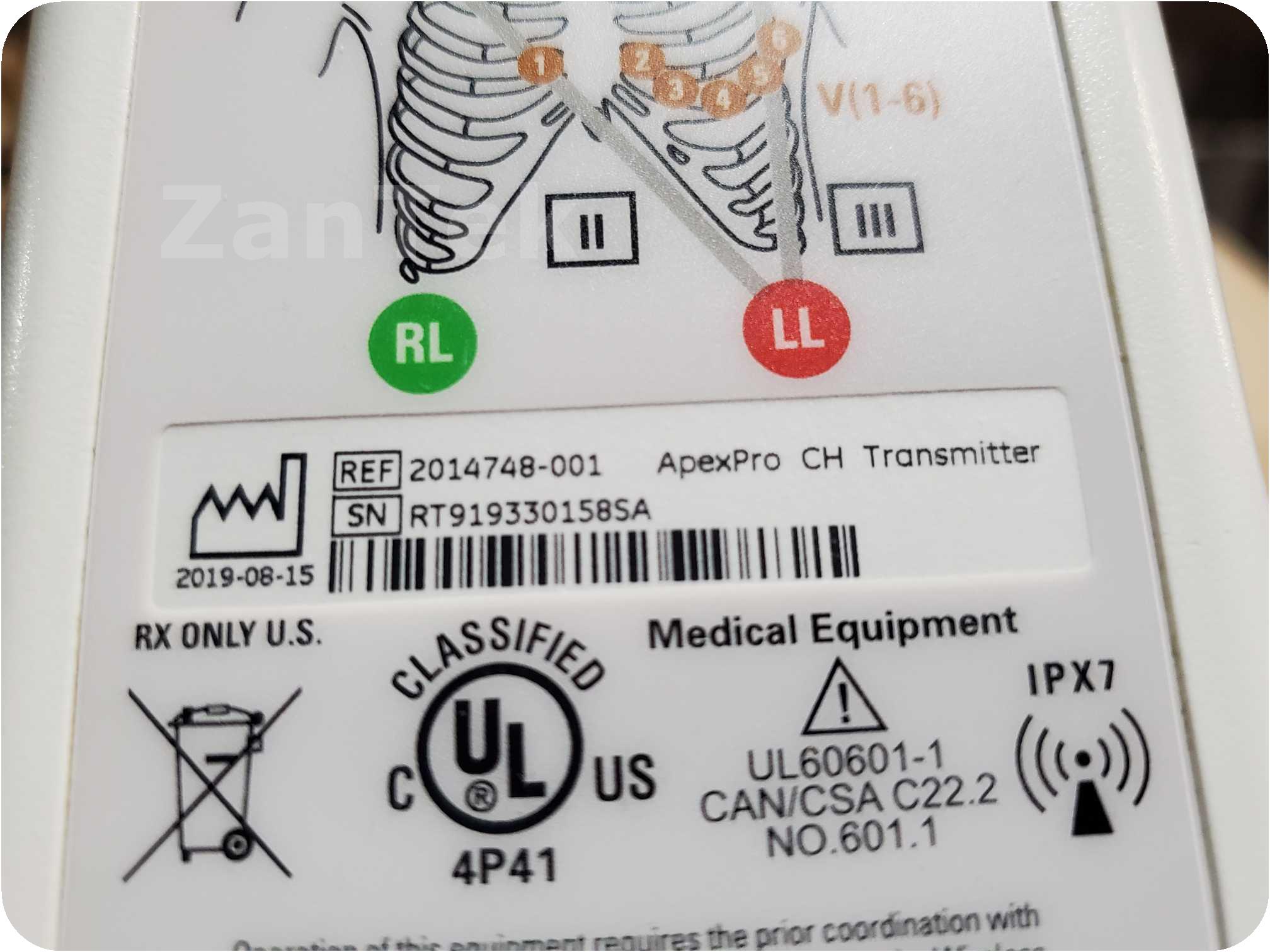 Zantek Medical - 311078-GE ApexPro CH Telemetry Transmitter