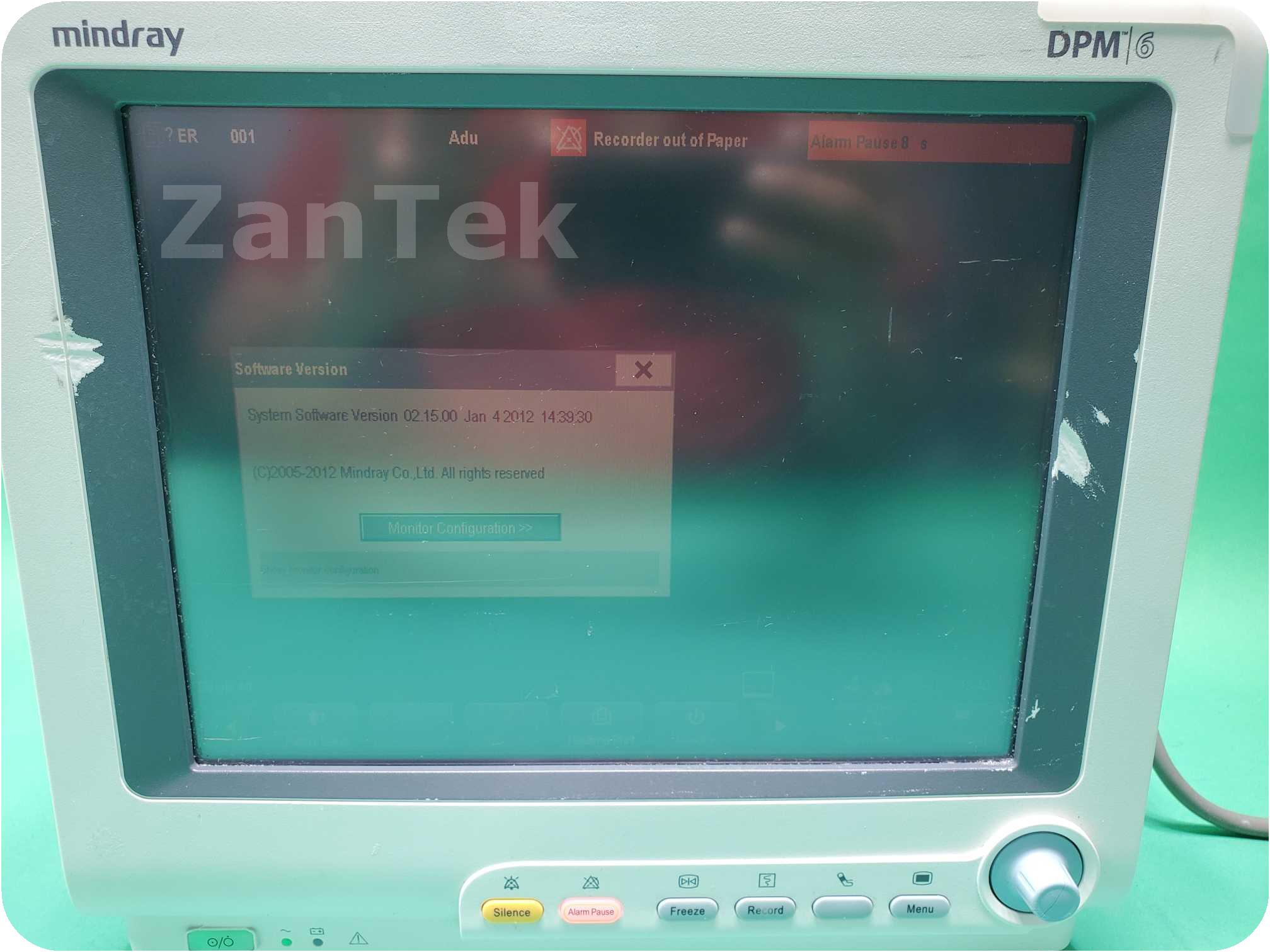Zantek Medical - 312607-Mindray DPM6 Patient Monitor