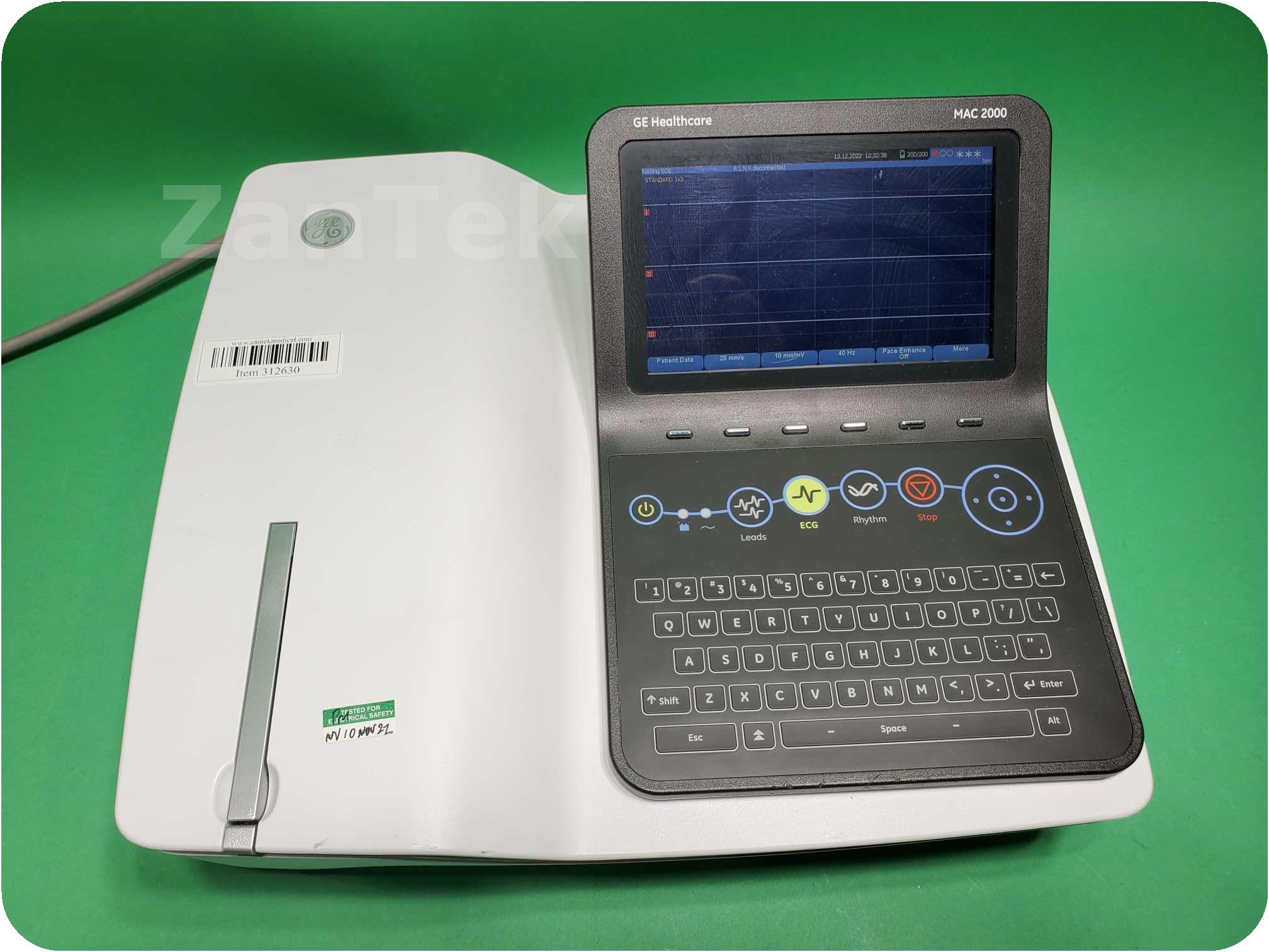 Zantek Medical - 312630-GE MAC 2000 12 Lead Resting EKG ECG System
