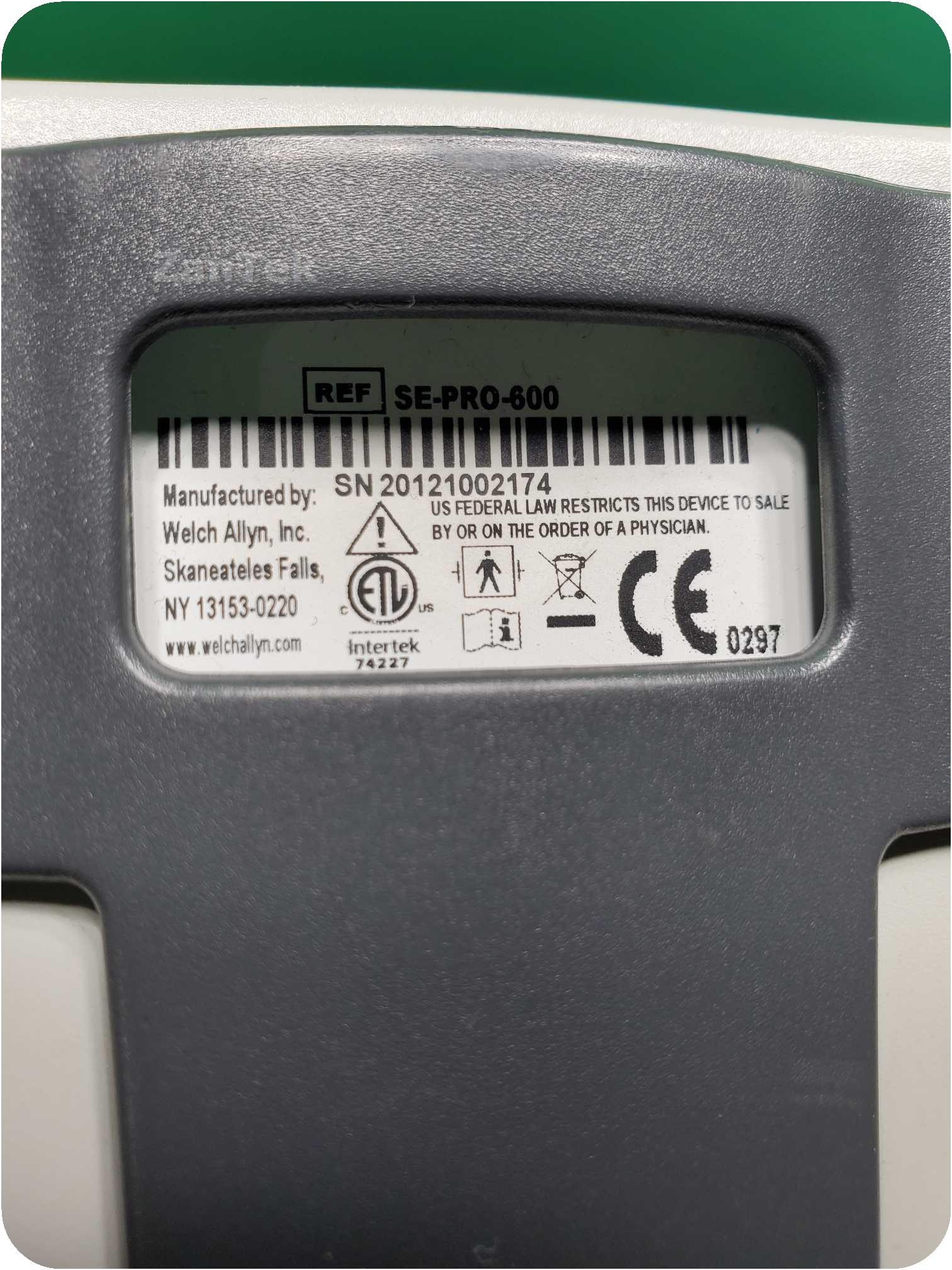 Zantek Medical - 312665-Welch Allyn CardioPerfect SE-PRO-600 Portable ...