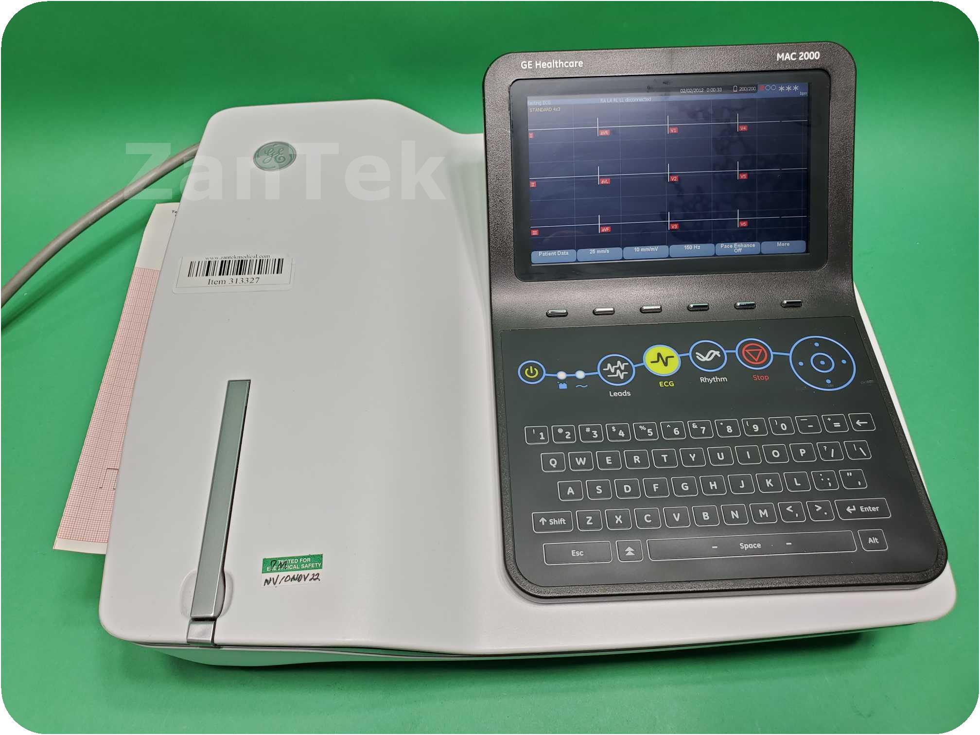 Zantek Medical - 313327-GE MAC 2000 12 Lead Resting EKG ECG System