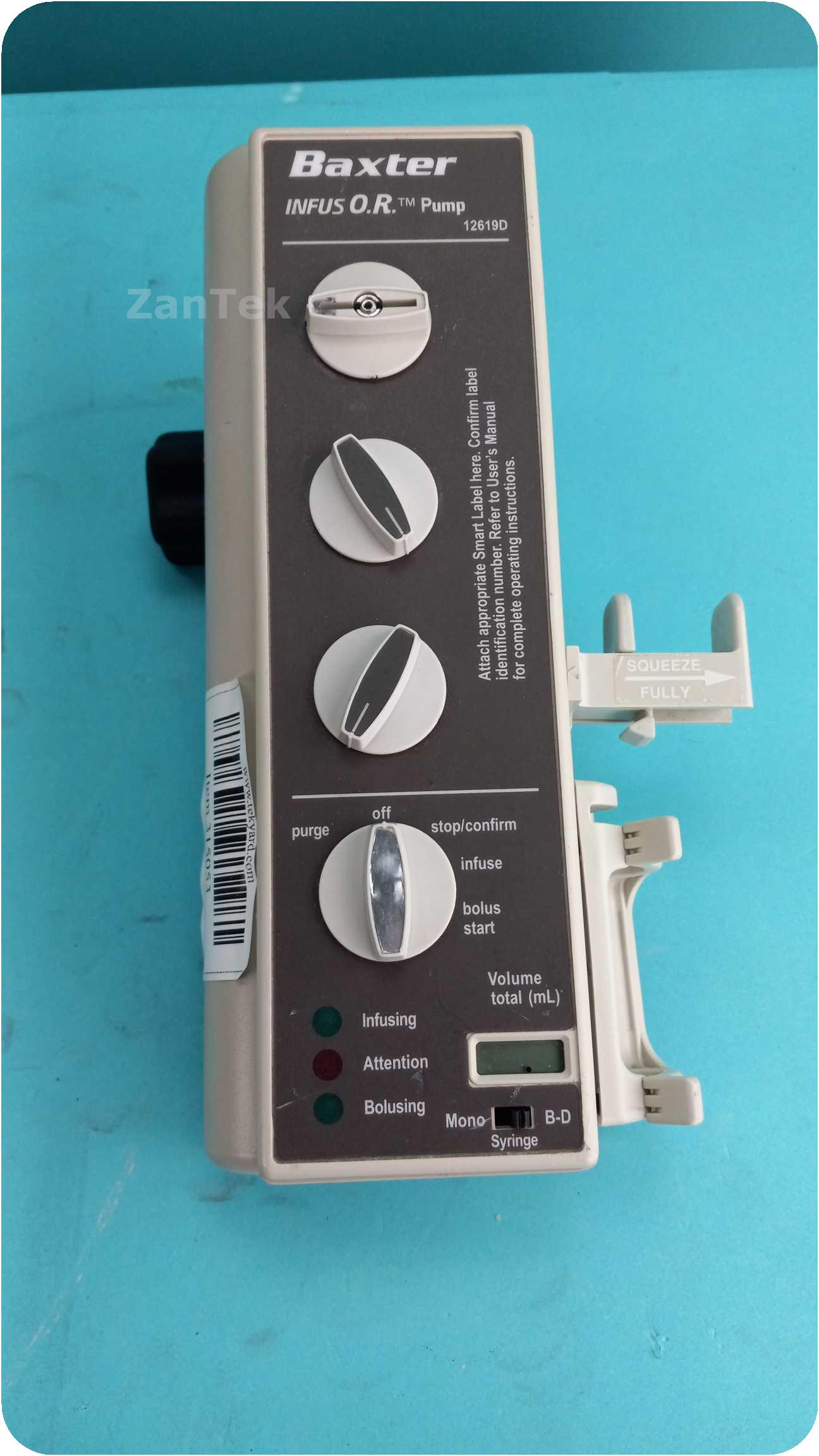 Zantek Medical - 314576-Baxter Infus O.R. Syringe Pump