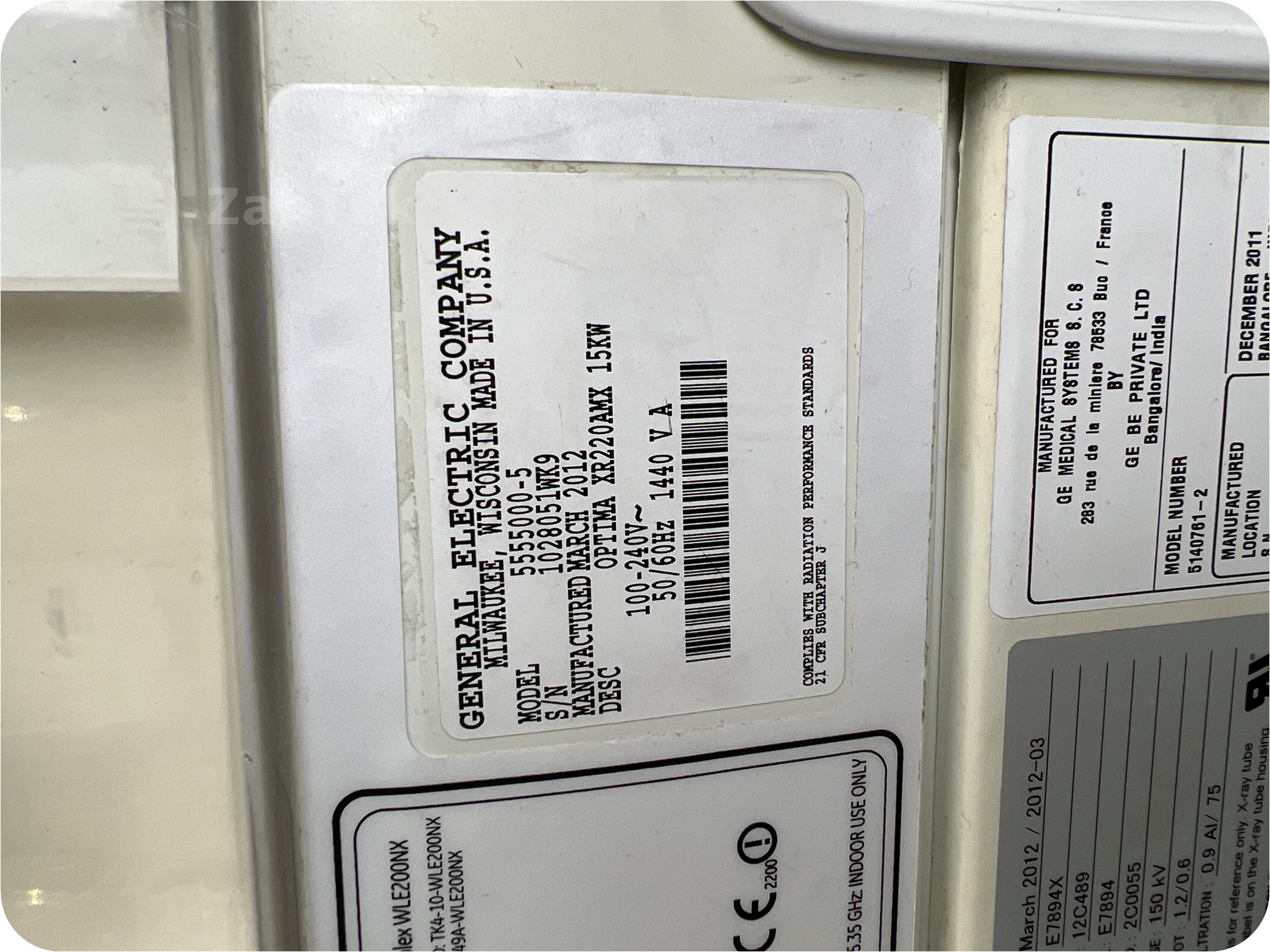 Zantek Medical - 314599-GE Optima XR220 Digital Portable X-Ray Machine