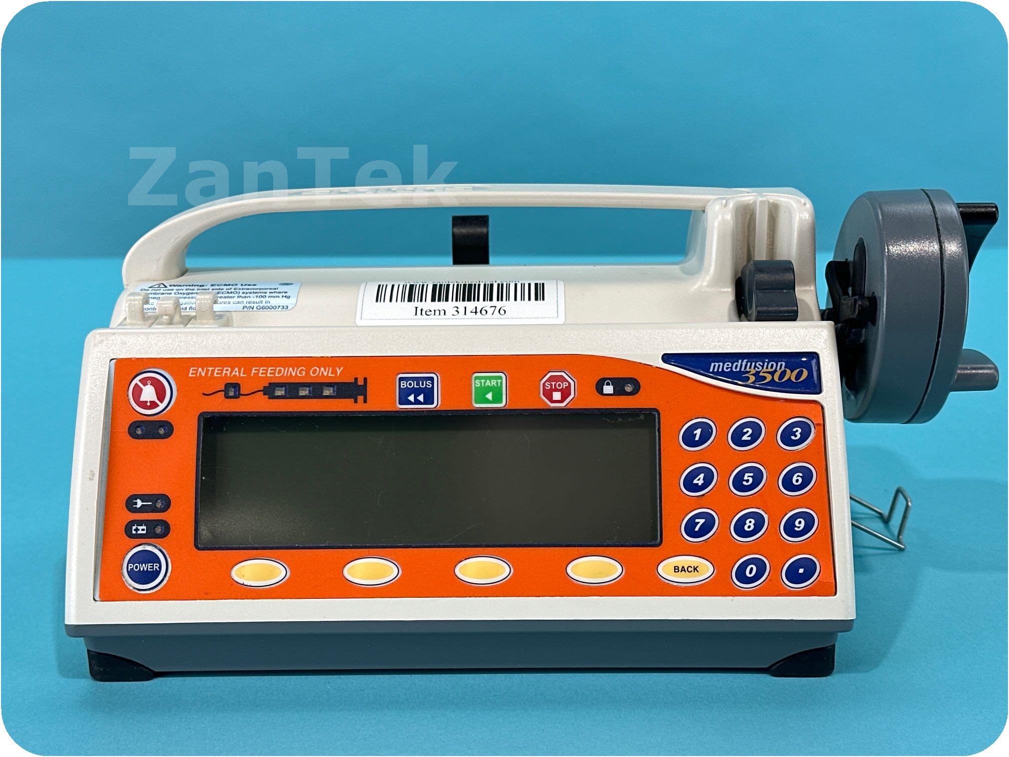 Zantek Medical - 314676-Smiths Medical Medfusion 3500 Syringe Infusion Pump