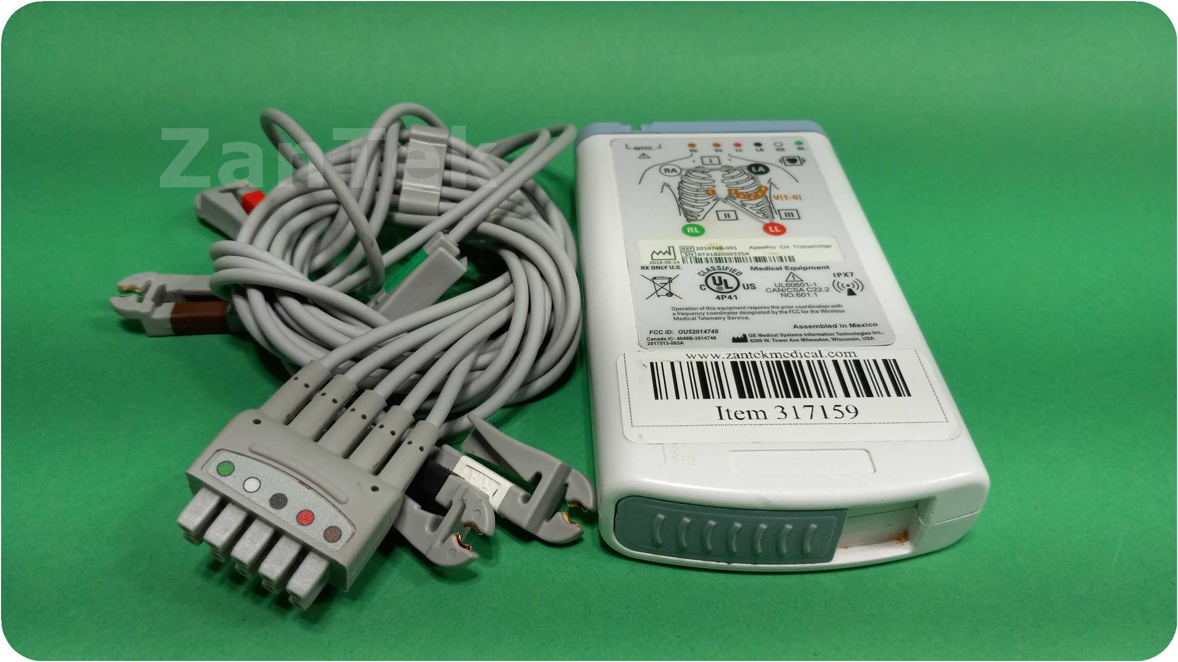 Zantek Medical - 317159-GE ApexPro CH Telemetry Transmitter