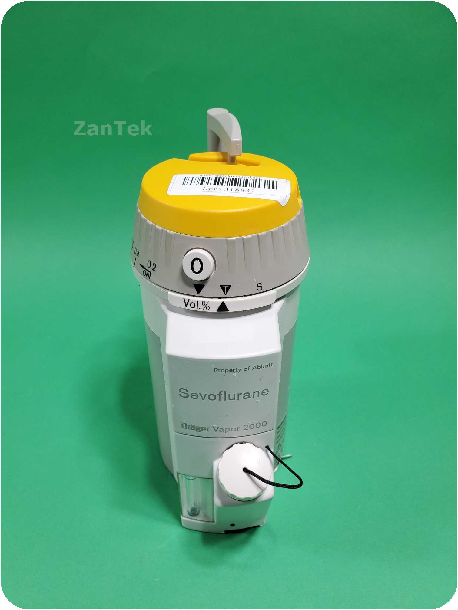 Zantek Medical - 318831-Drager Vapor 2000 Sevoflurane Anesthesia Vaporizer