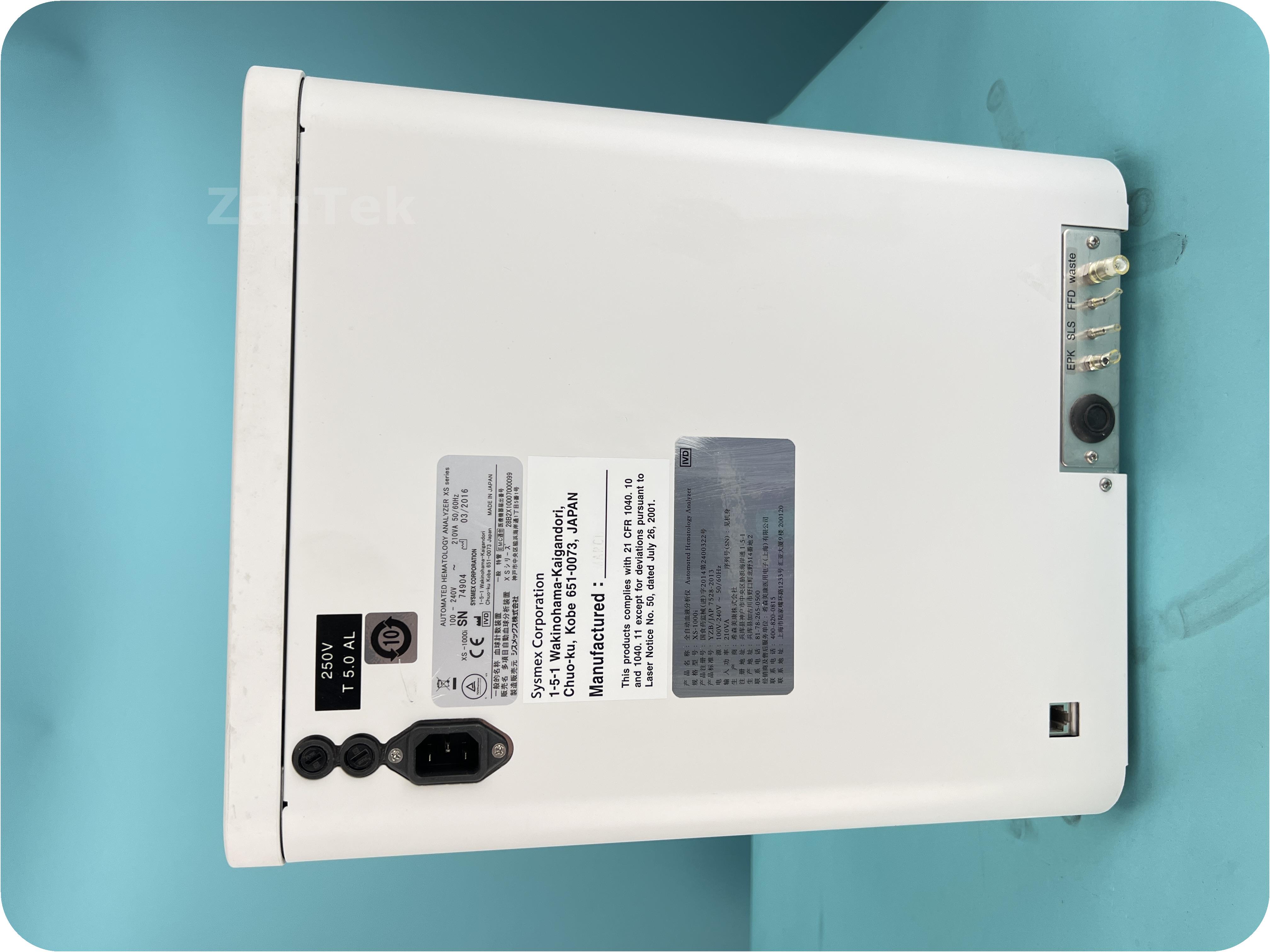 Zantek Medical - 321311-Sysmex XS-1000i Automated Hematology Analyzer