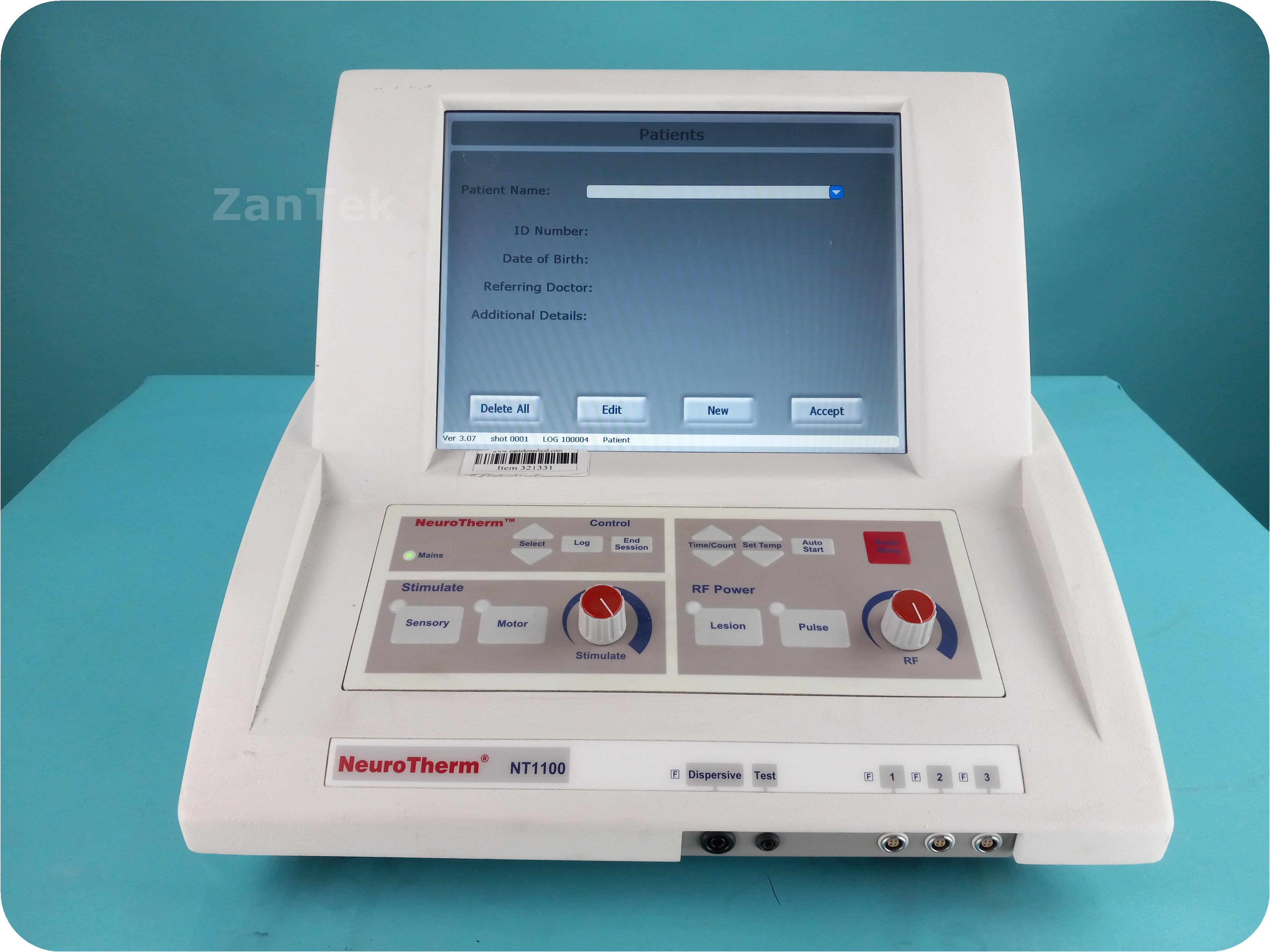 Zantek Medical - 321331-Neurotherm NT1100 Radiofrequency RF Generator