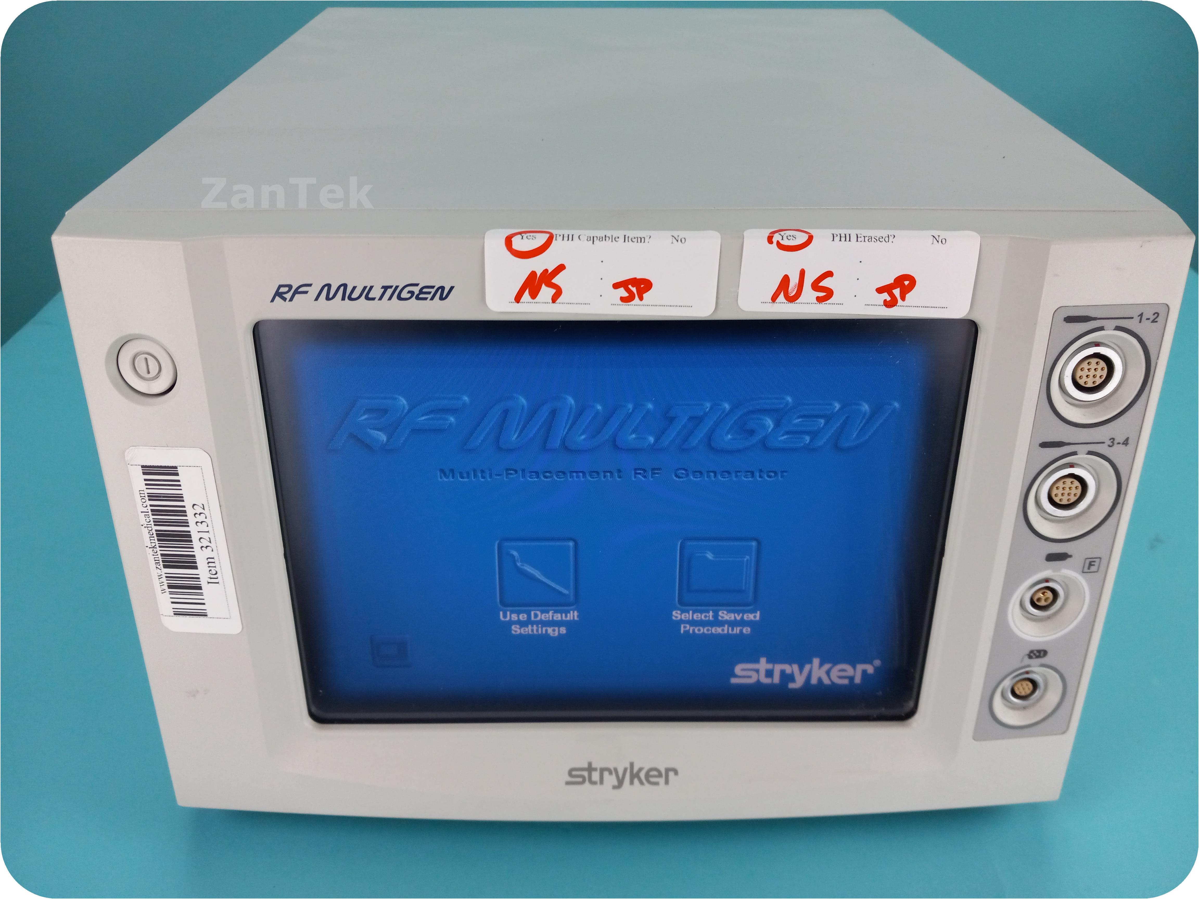 Zantek Medical - 321332-Stryker Multigen RF 406-900 Pain Management ...