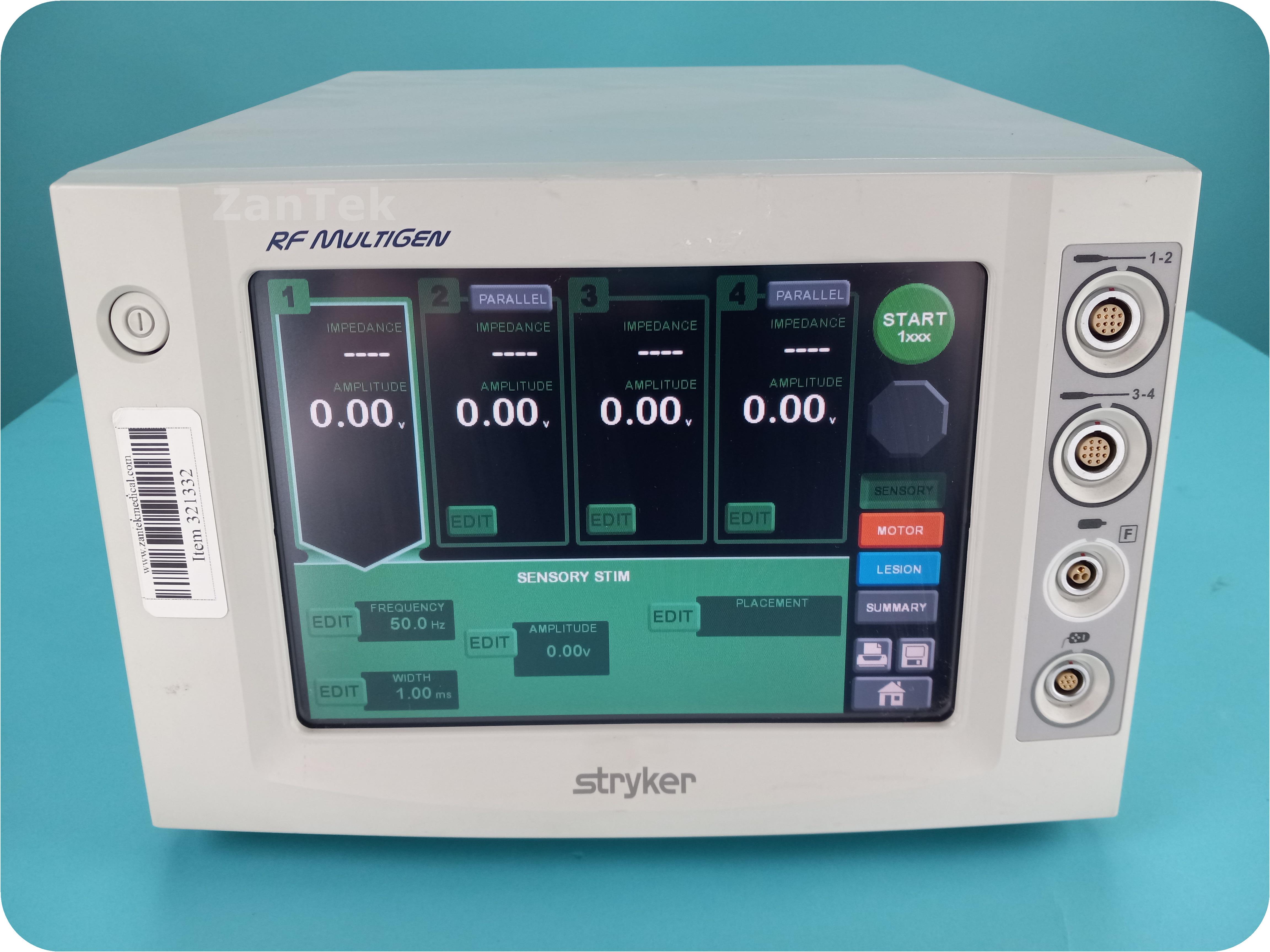 Zantek Medical - 321332-Stryker Multigen RF 406-900 Pain Management ...