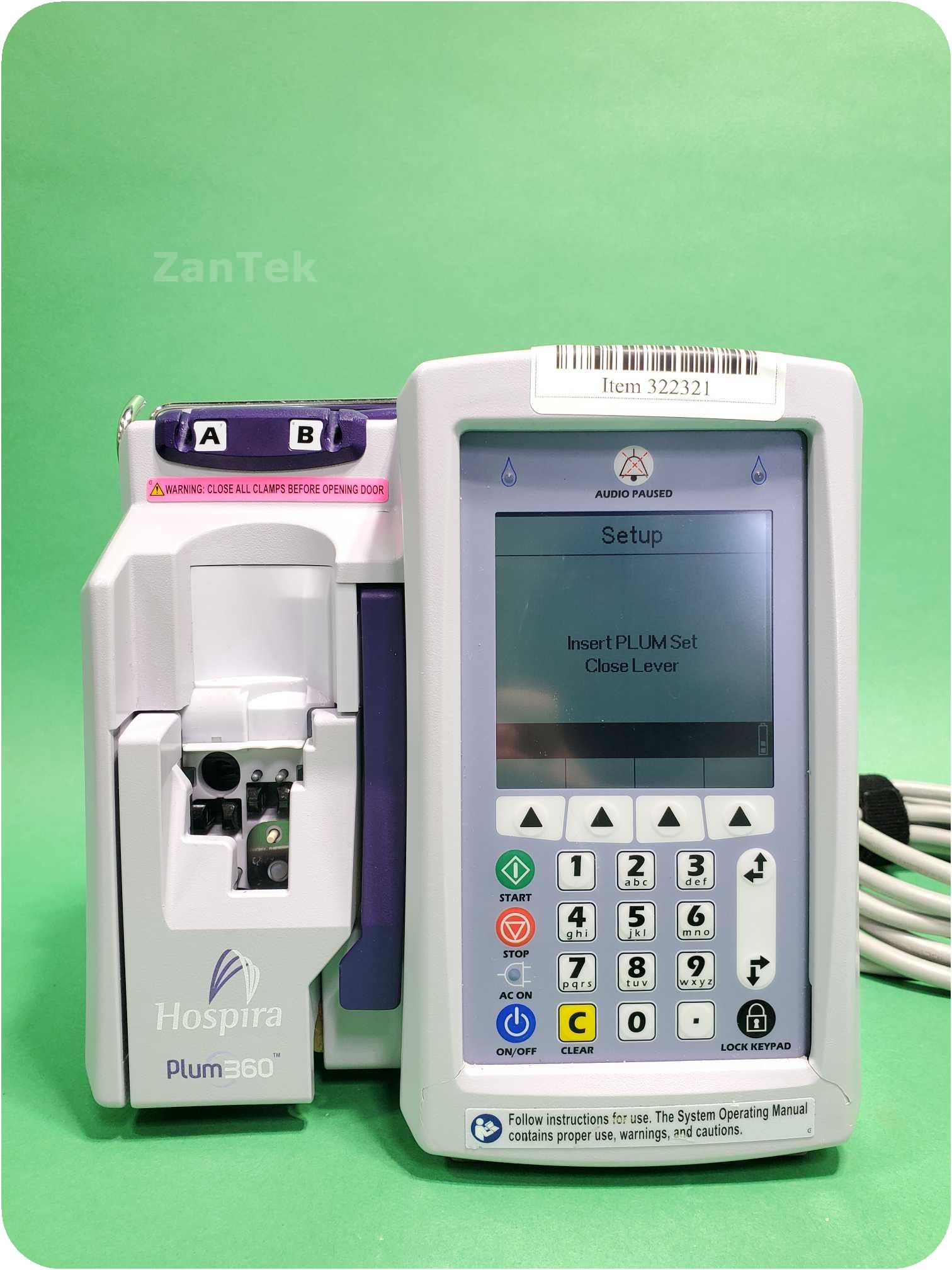 Zantek Medical - 322321-Hospira Plum360 Infusion IV Pump