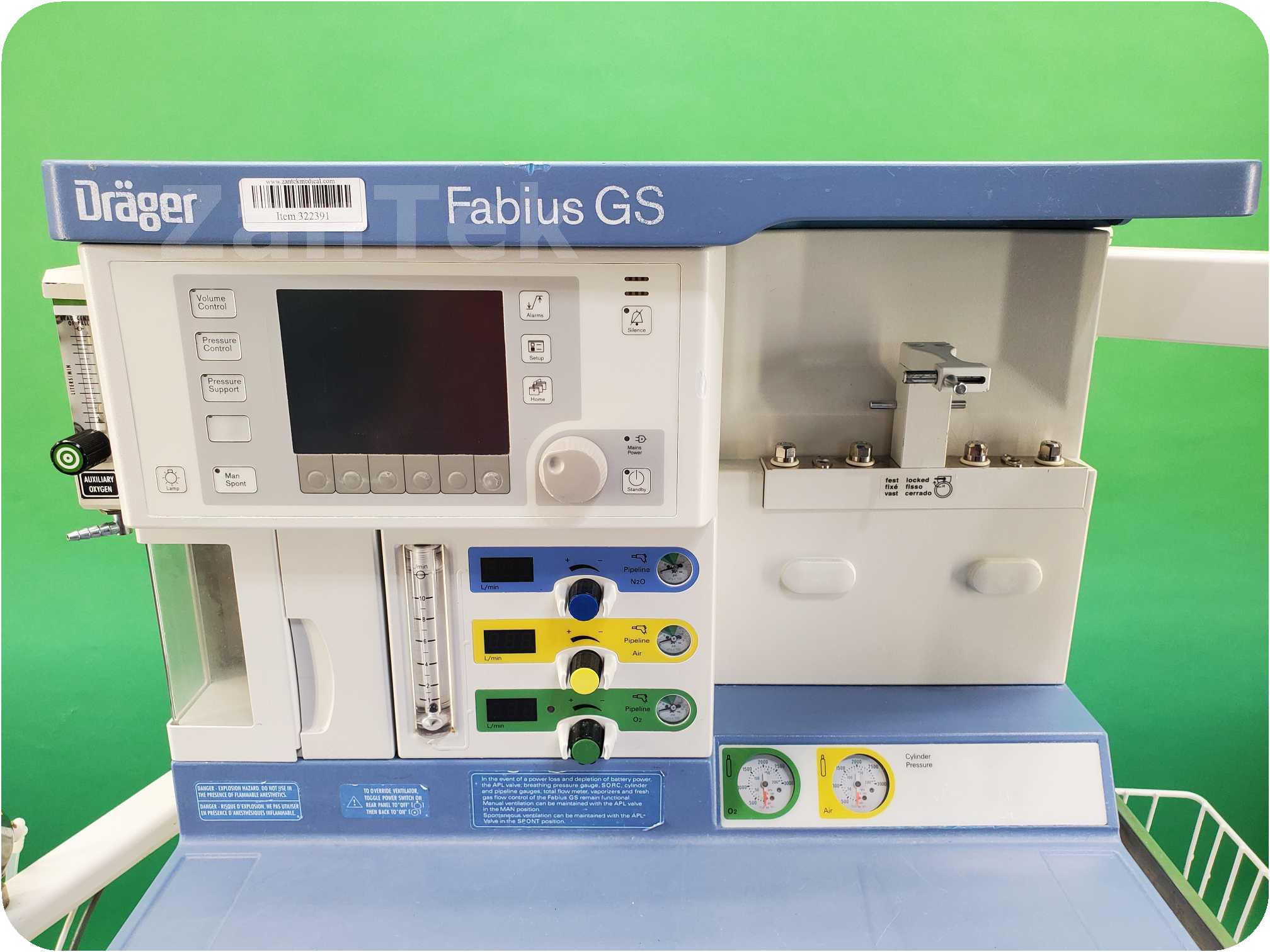 Zantek Medical - 322391-Drager Fabius GS Anesthesia Machine