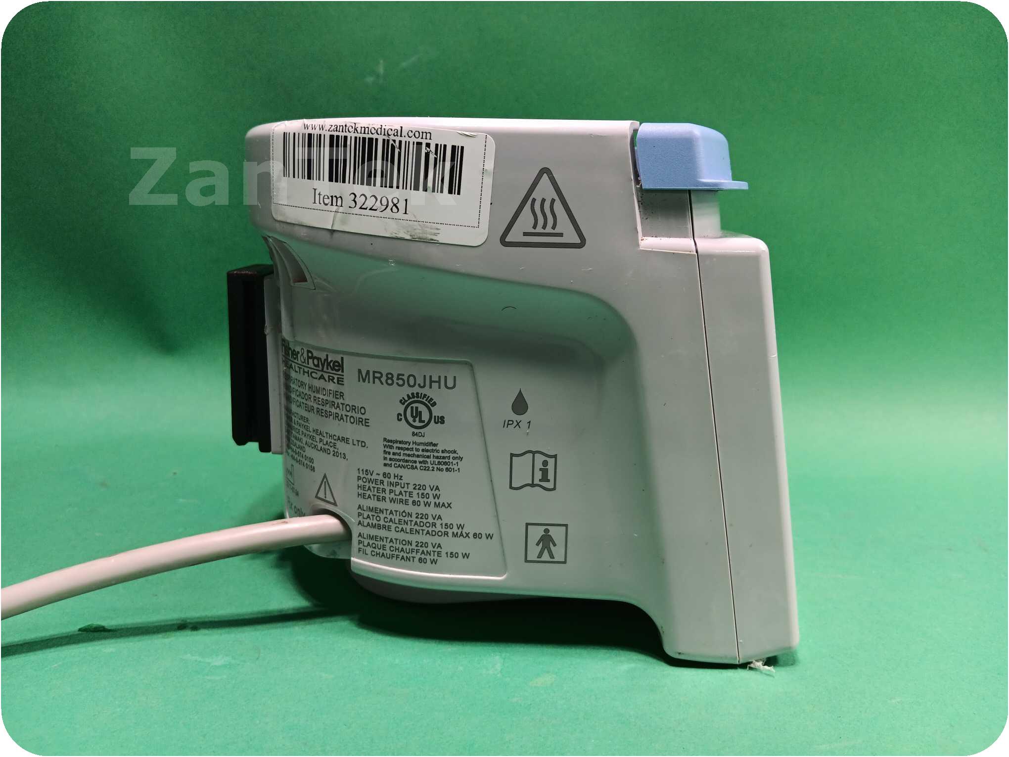 Zantek Medical - 322981-Fisher & Paykel MR850JHU Heated Respiratory ...