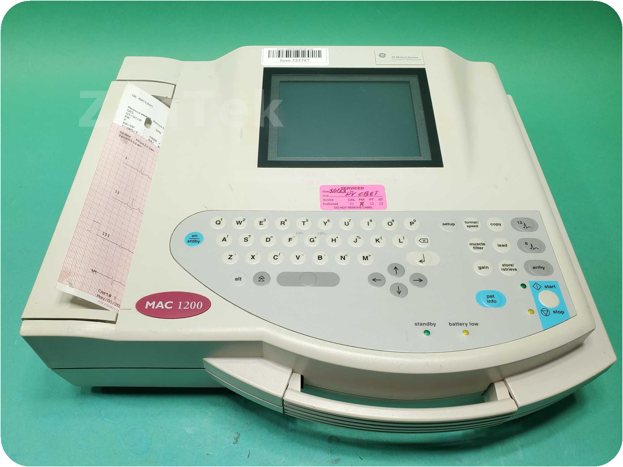 Zantek Medical - 325787-GE MAC 1200 Interpretive ECG EKG Machine