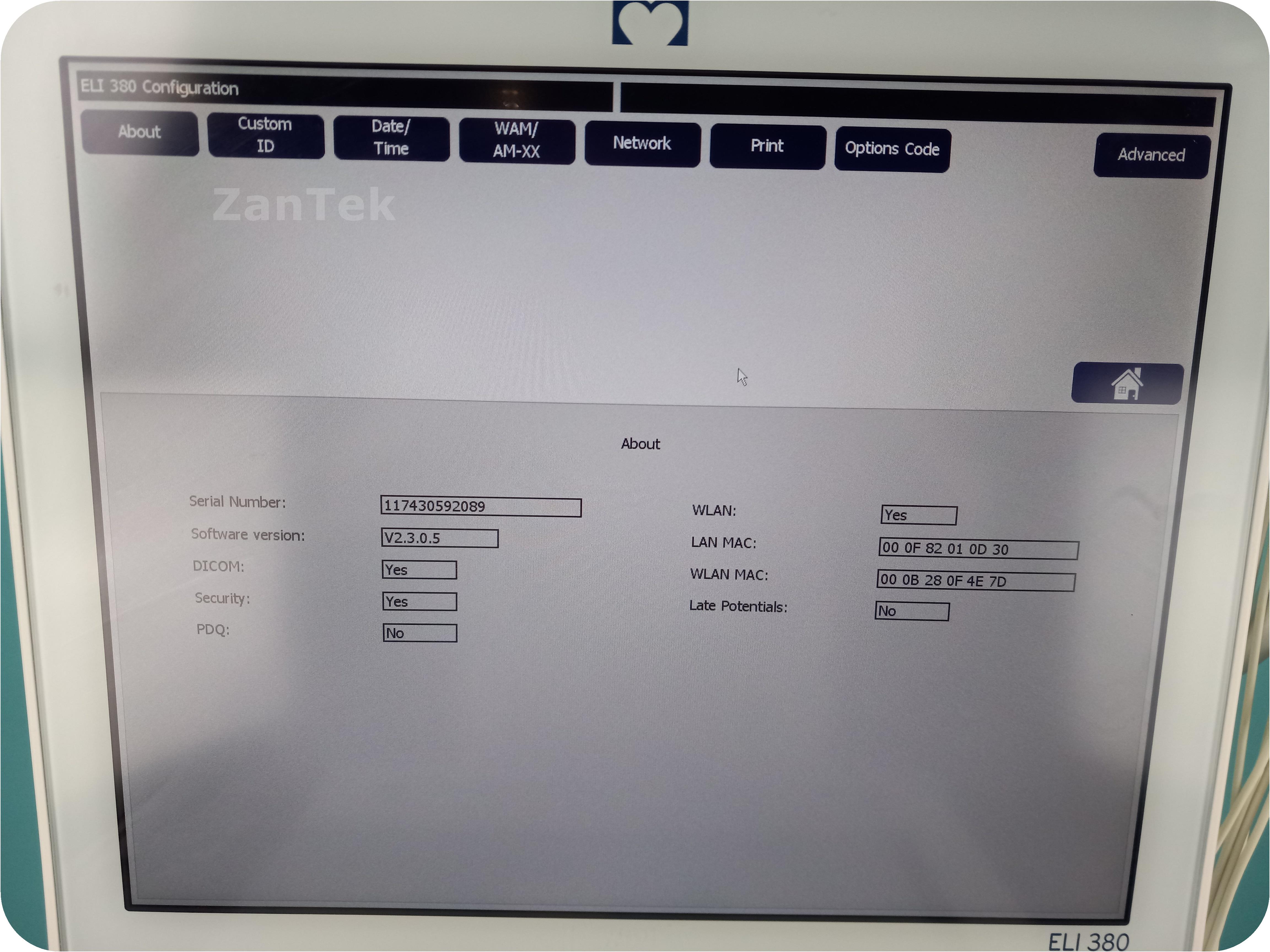 Zantek Medical - 325967-Mortara Eli 380 Interpretive ECG EKG Machine