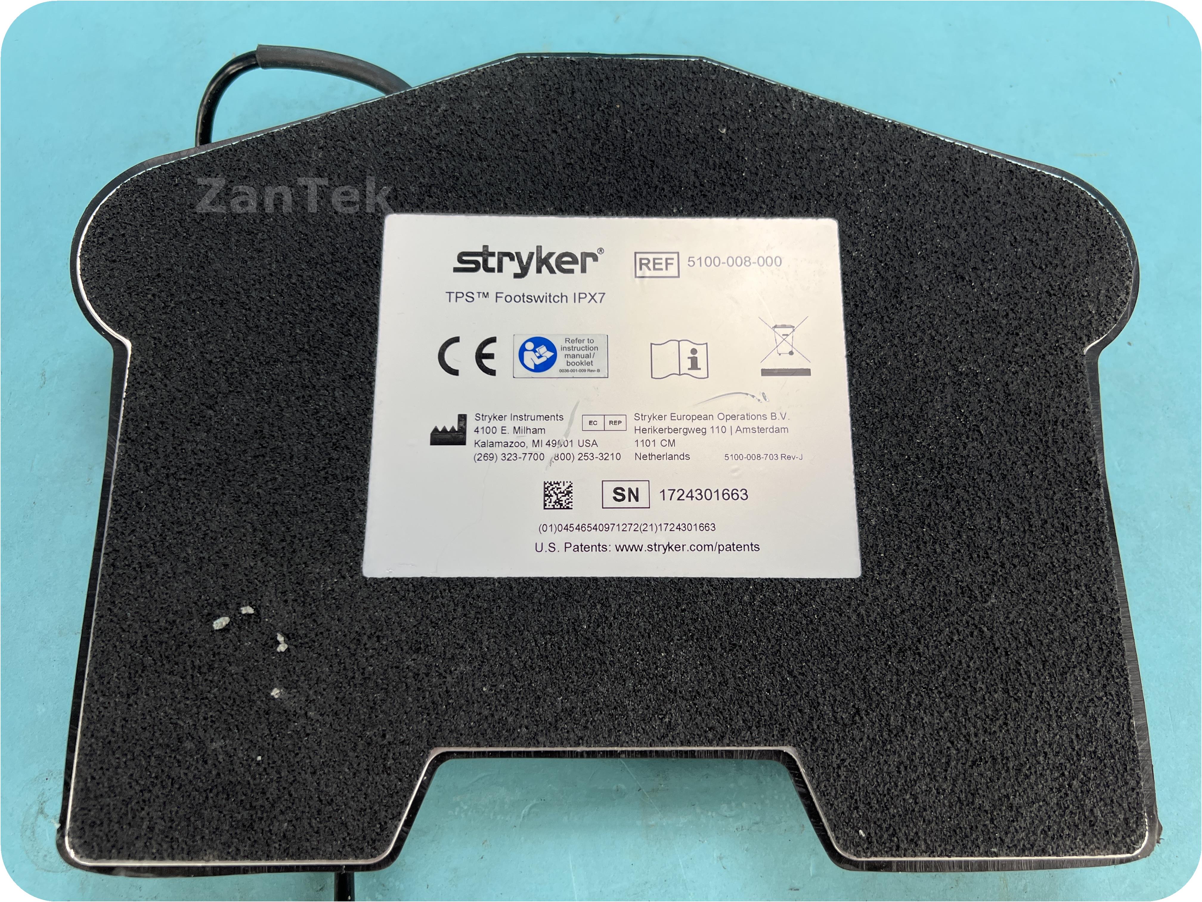 Zantek Medical - 326201-Stryker 5100-008-000 TPS Footswitch