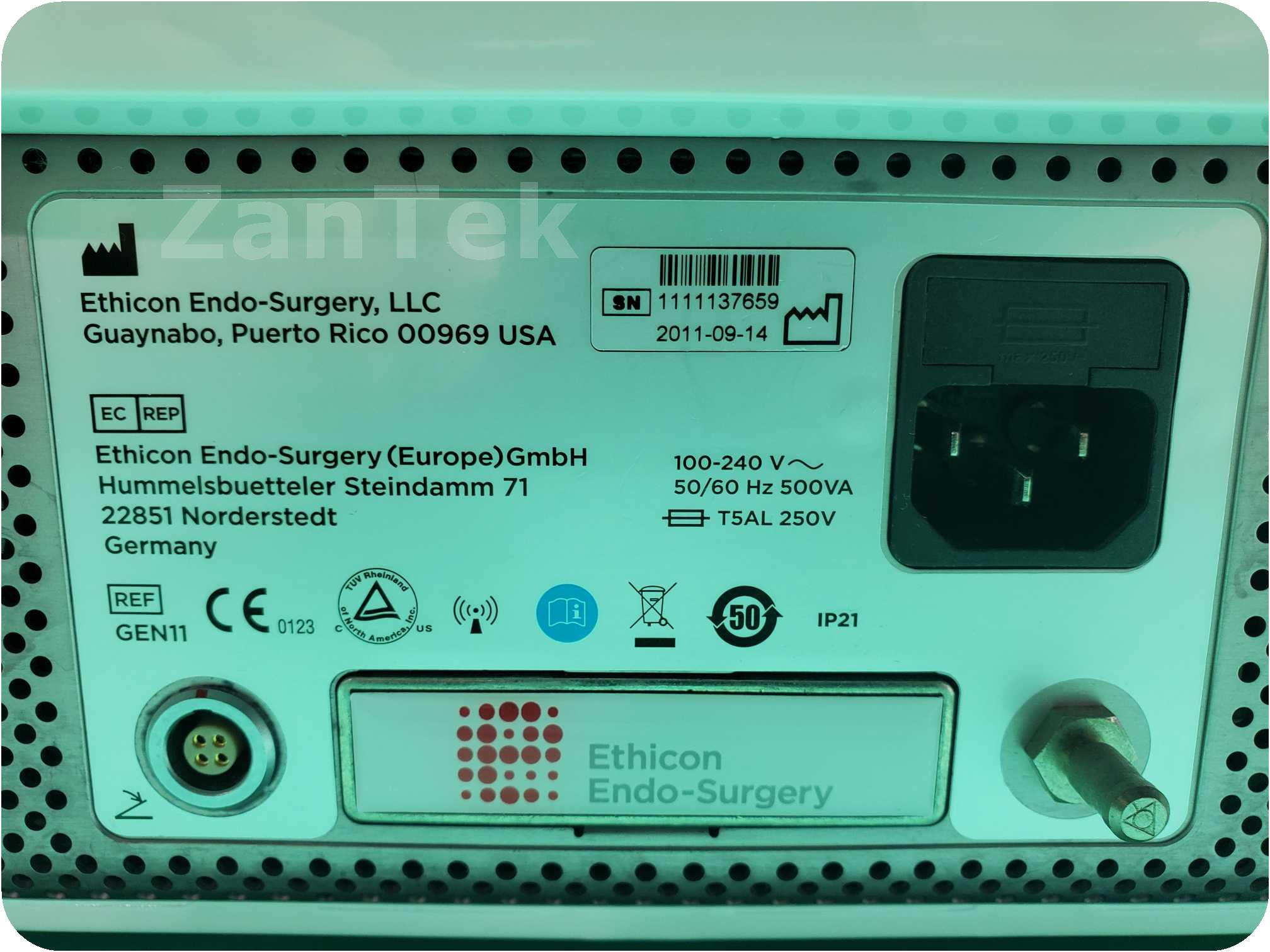 Zantek Medical - 329400-J & J Ethicon HARMONIC GEN11 Endo-Surgery Generator