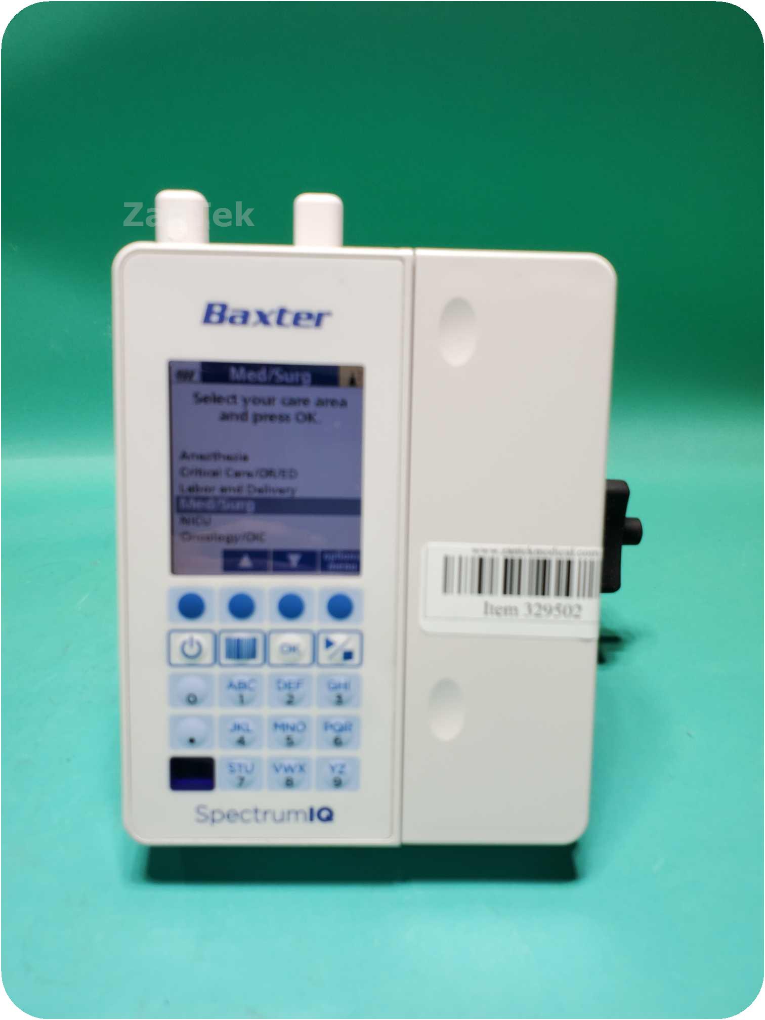 Zantek Medical - 329502-Baxter Sigma Spectrum IQ Infusion Pump