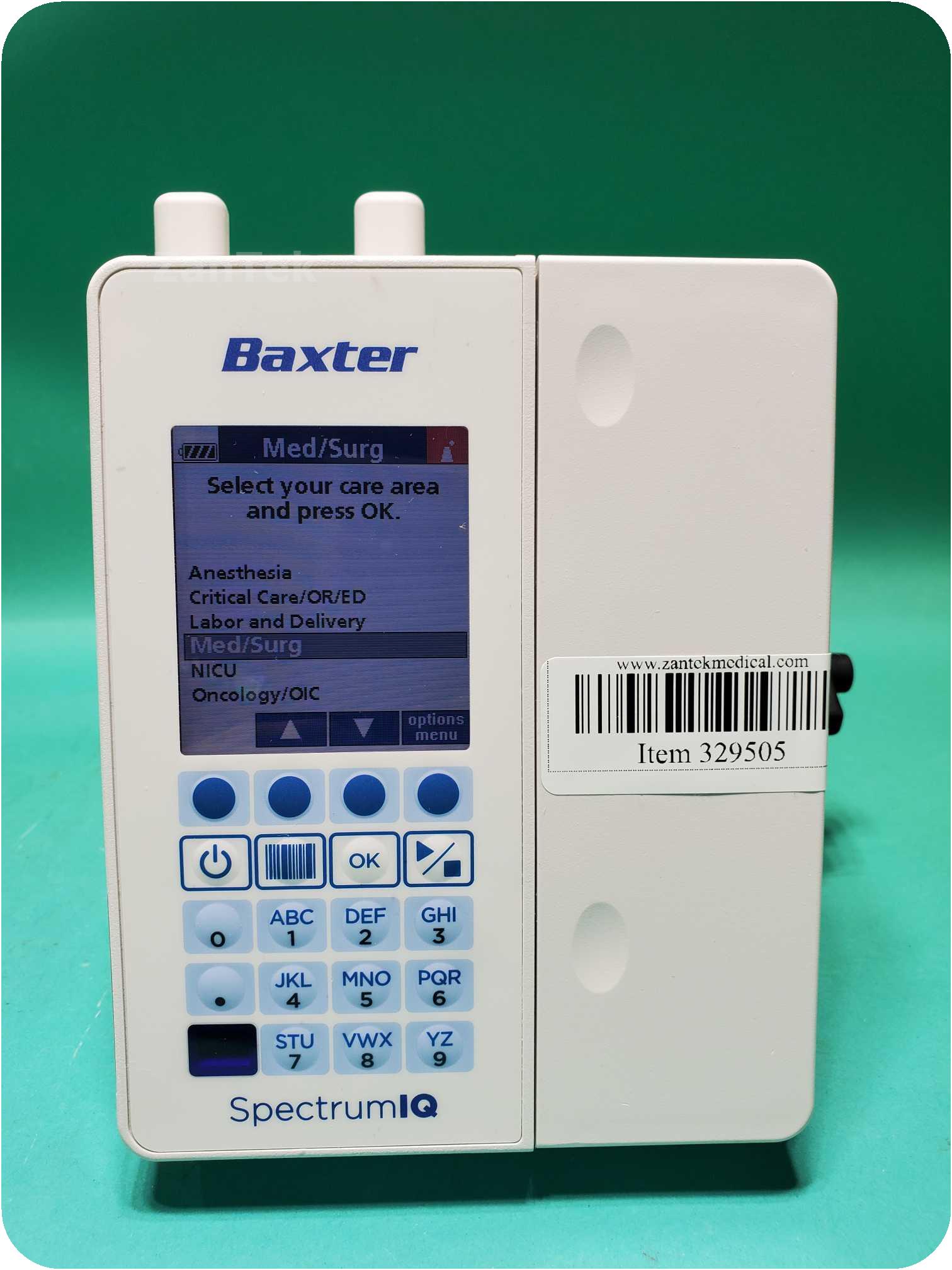 Zantek Medical - 329505-Baxter Sigma Spectrum IQ Infusion Pump