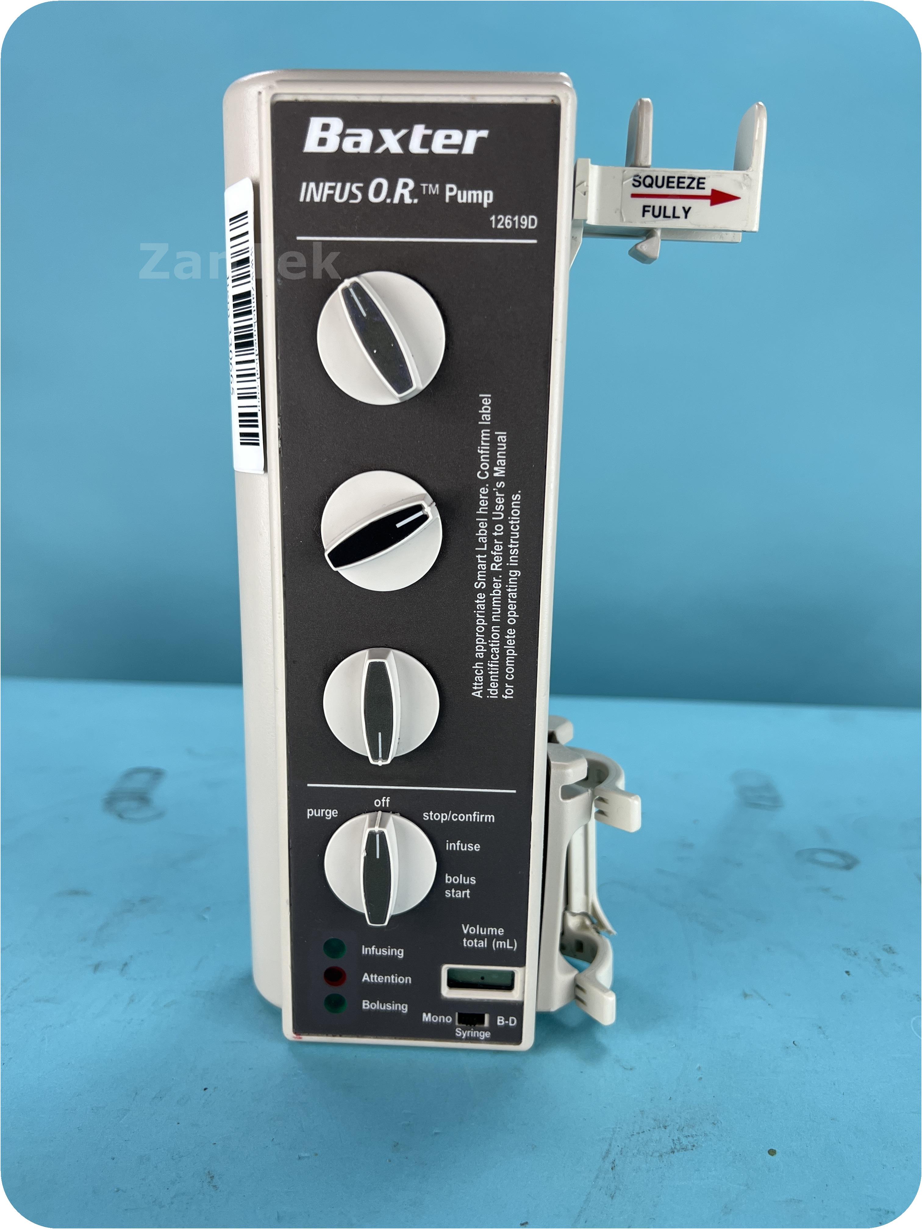 Zantek Medical - 330665-Baxter Infus O.R. Syringe Pump