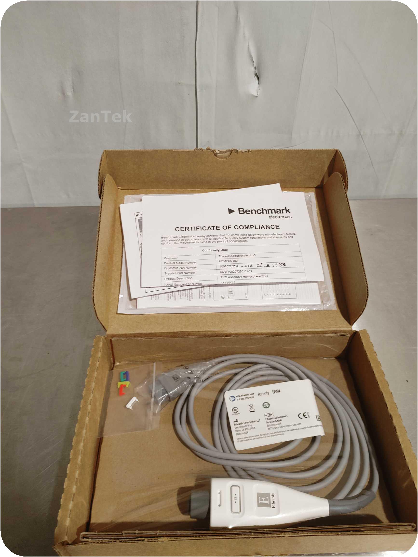 Zantek Medical - 330683-Edwards HemoSphere HEMPSC100 Pressure Cable