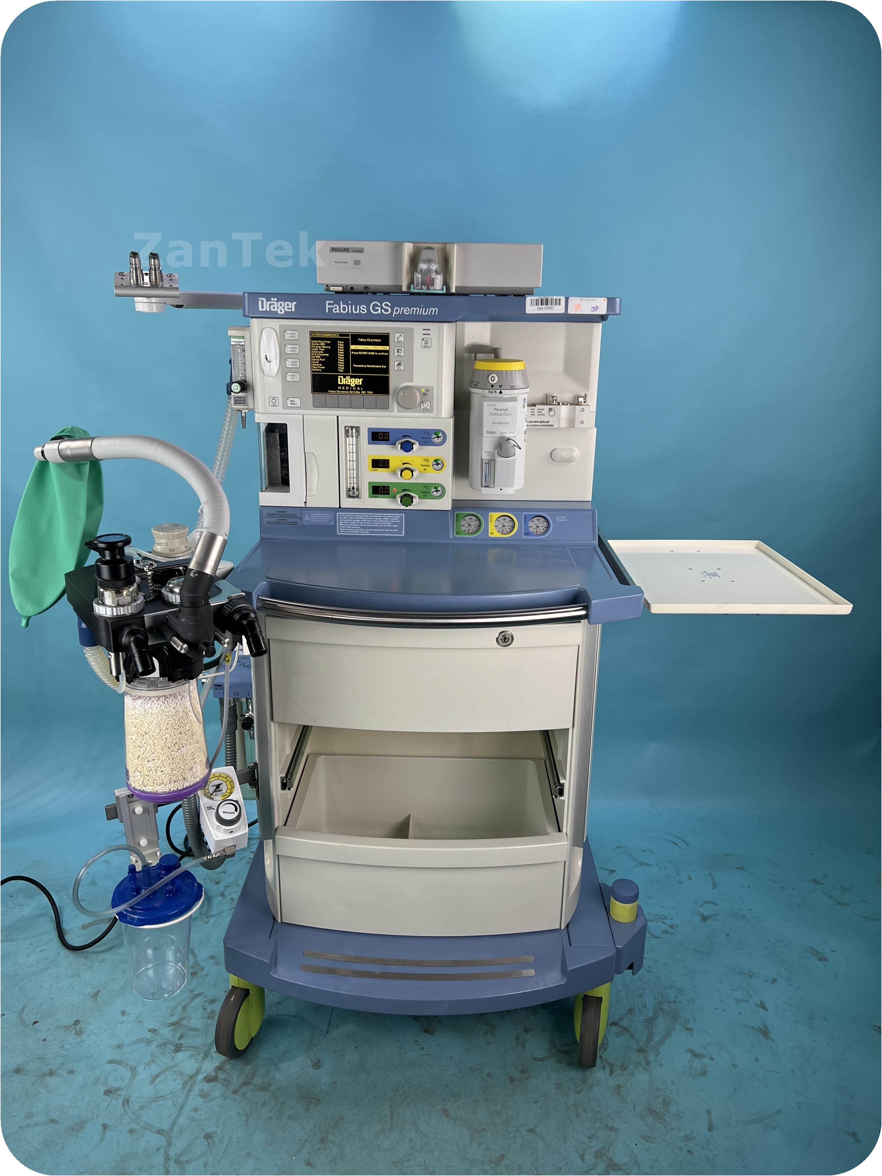 Zantek Medical - 330843-Drager Fabius GS Premium Anesthesia Machine