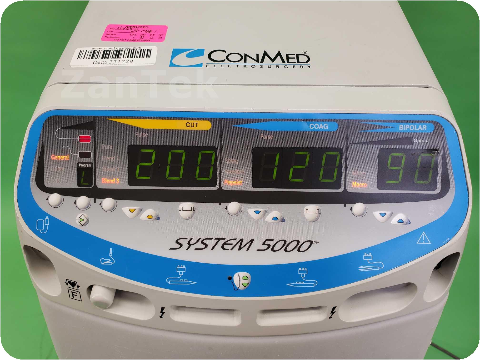 Zantek Medical - 331729-Conmed System 5000 Electrosurgical Unit