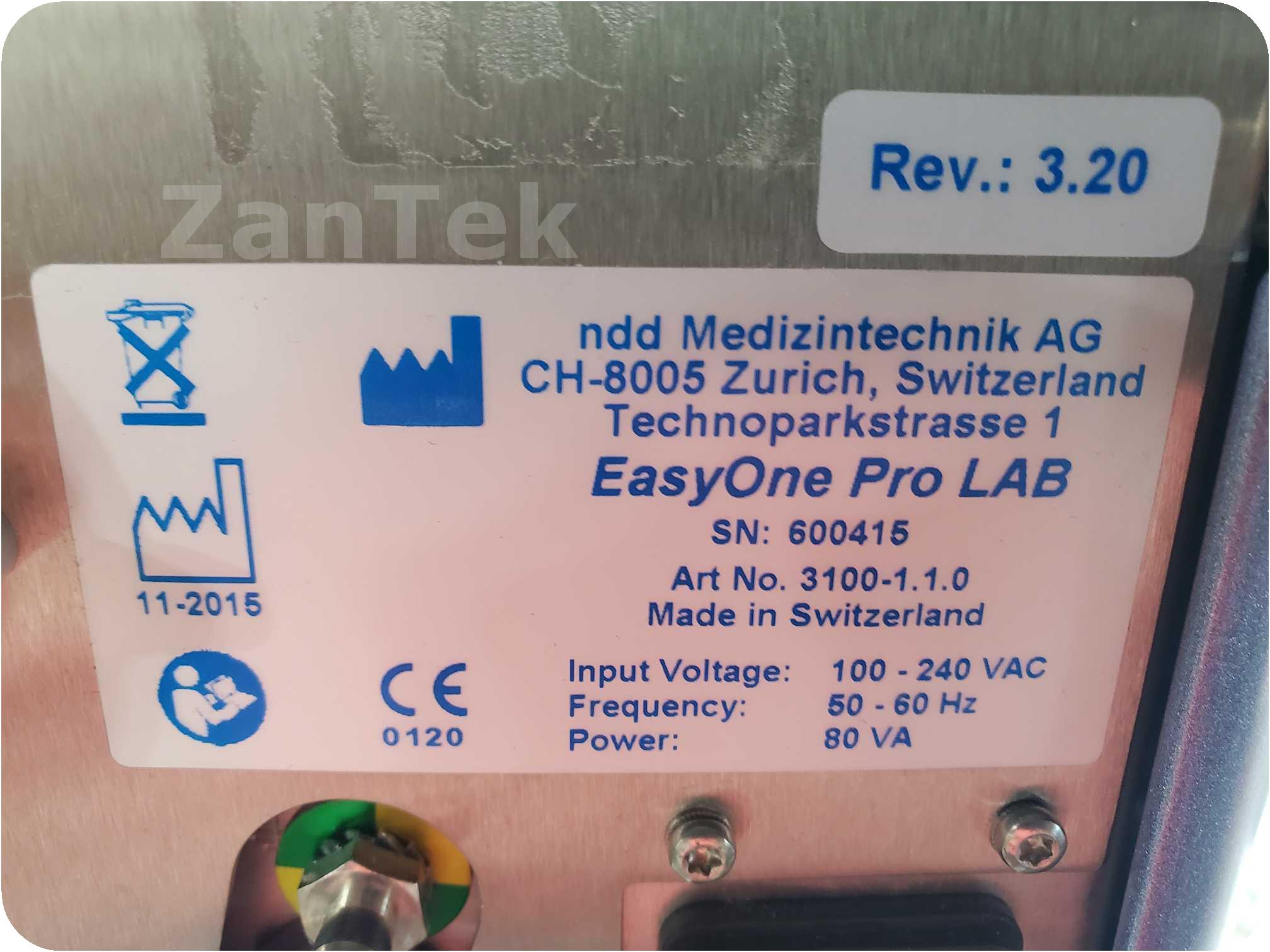 Zantek Medical - 331874-NDD EasyOne Pro Lab Spirometer