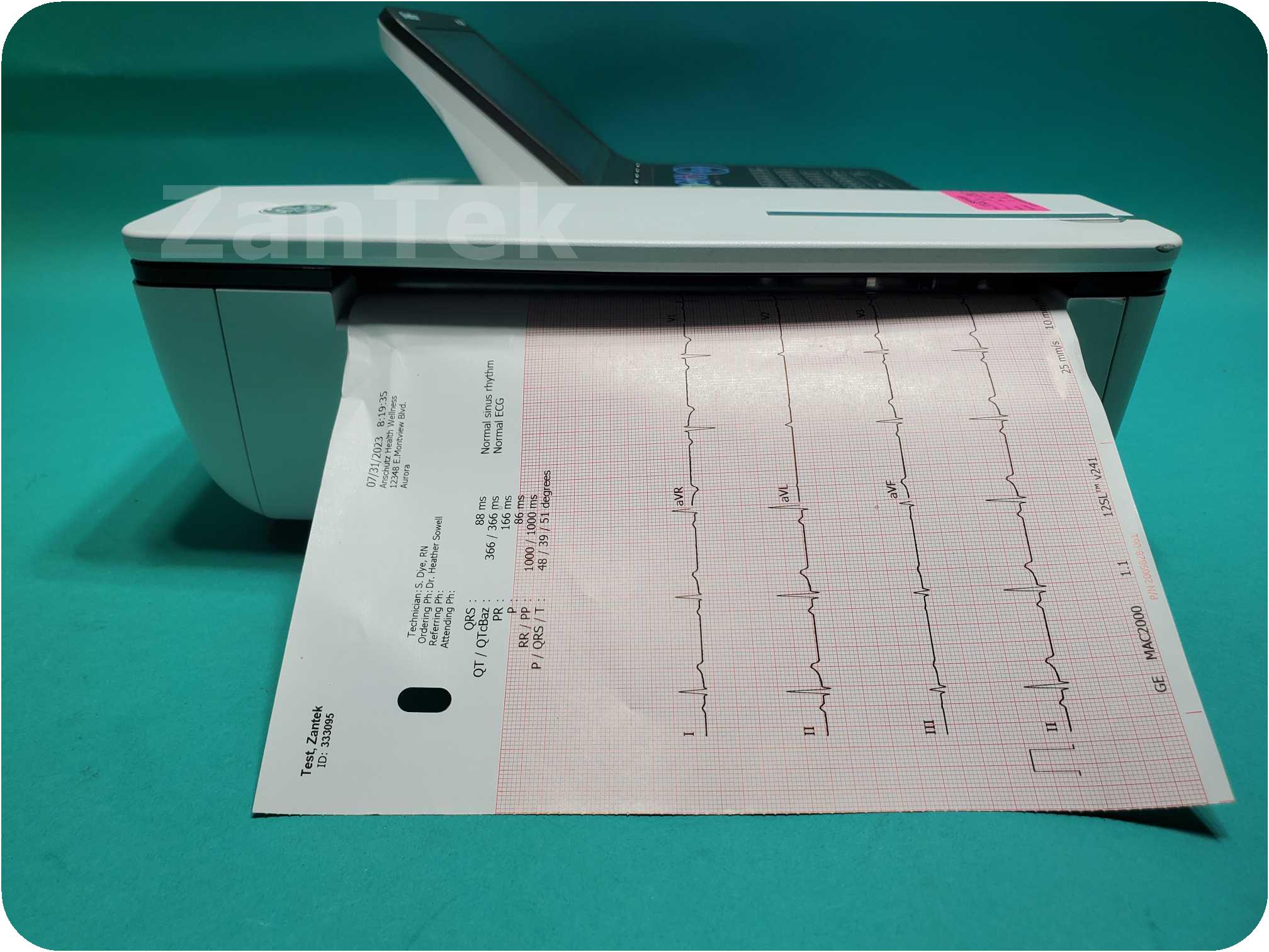 Zantek Medical - 333095-GE MAC 2000 12 Lead Resting EKG ECG System