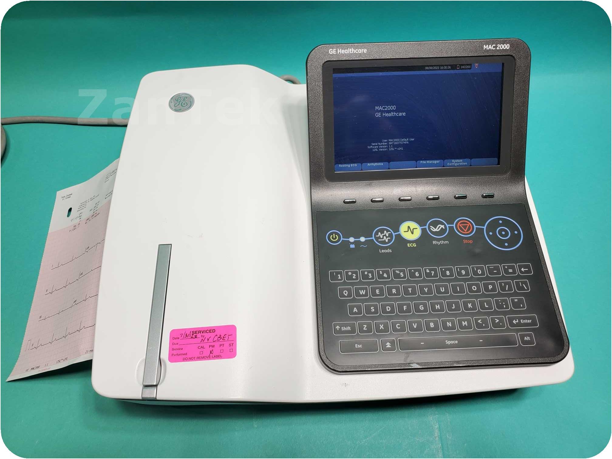 Zantek Medical - 333095-GE MAC 2000 12 Lead Resting EKG ECG System