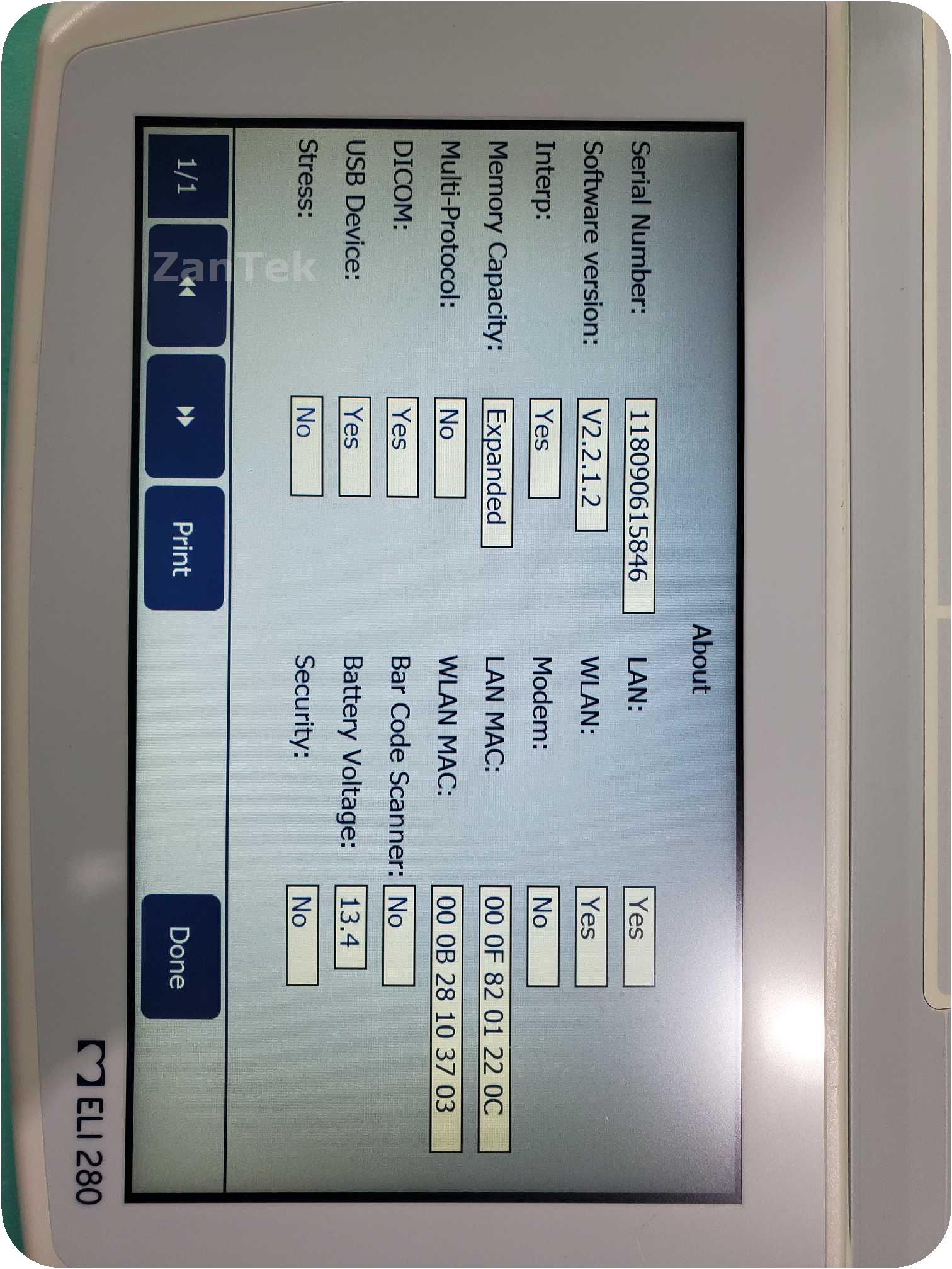 Zantek Medical - 333187-Mortara Eli 280 Interpretive ECG EKG Machine