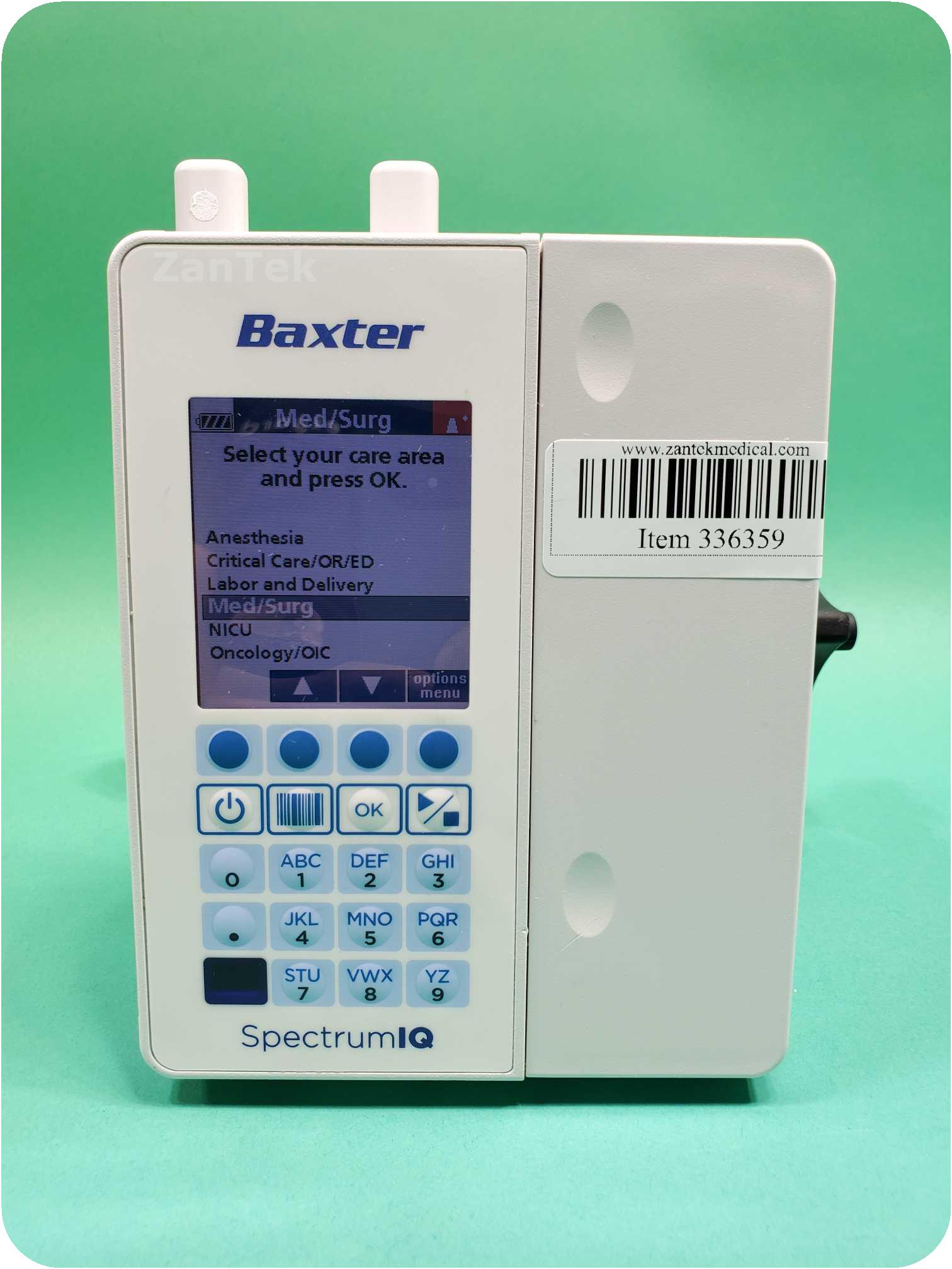 Zantek Medical - 336359-Baxter Sigma Spectrum IQ Infusion Pump