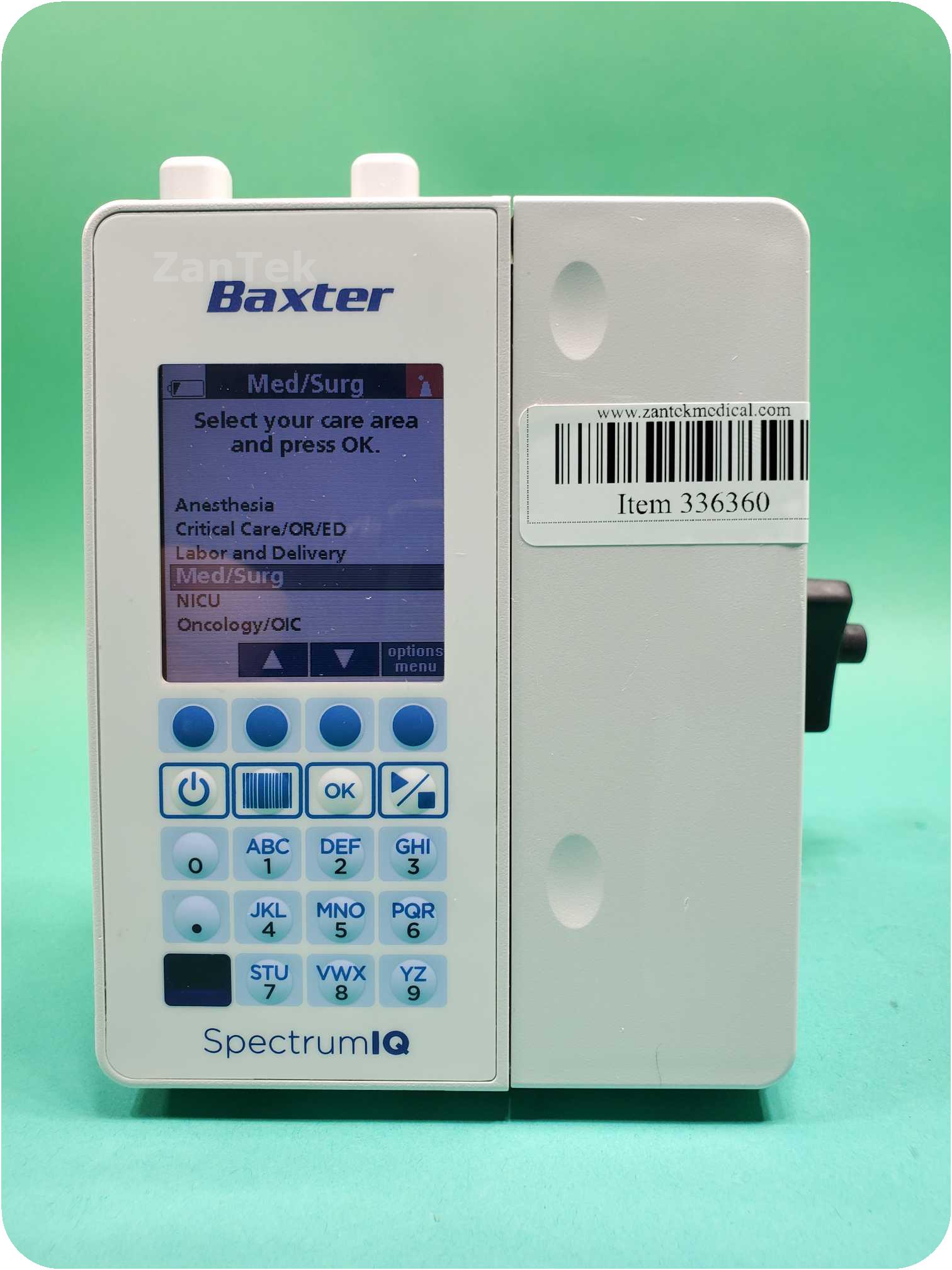 Zantek Medical - 336360-Baxter Sigma Spectrum IQ Infusion Pump