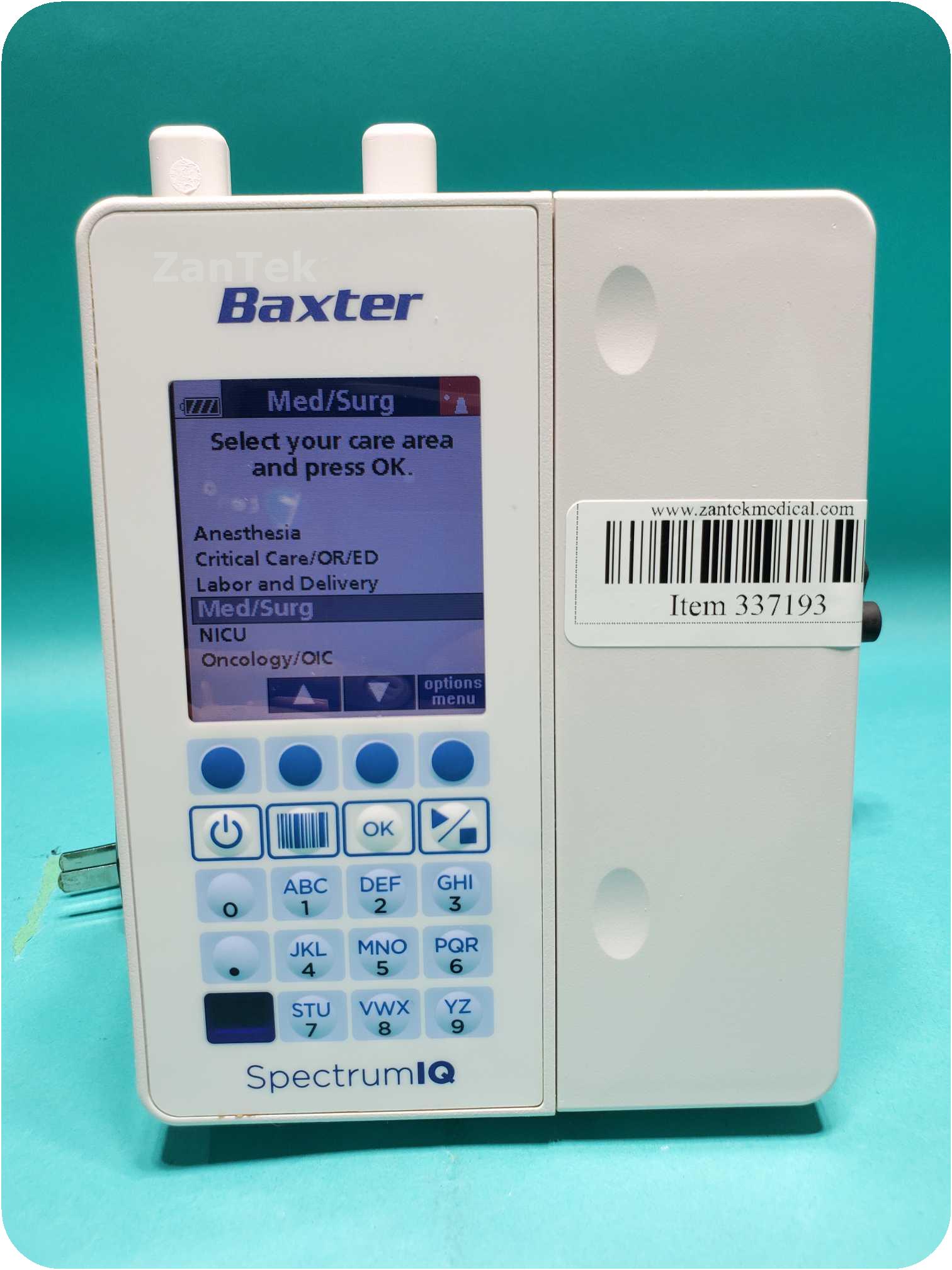 Zantek Medical - 337193-Baxter Sigma Spectrum IQ Infusion Pump
