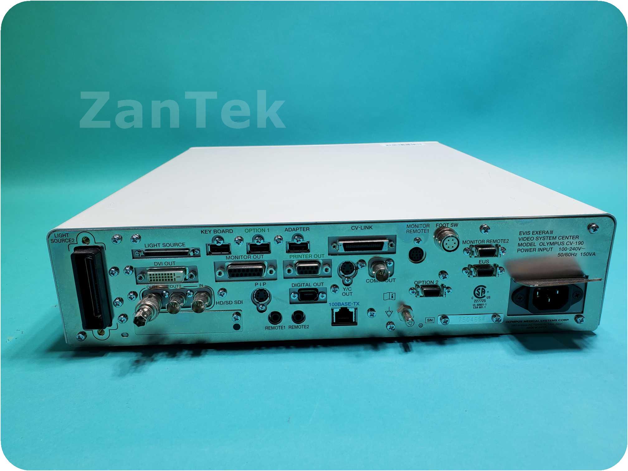 Zantek Medical - 340446-Olympus EVIS Exera III CV-190 Video System