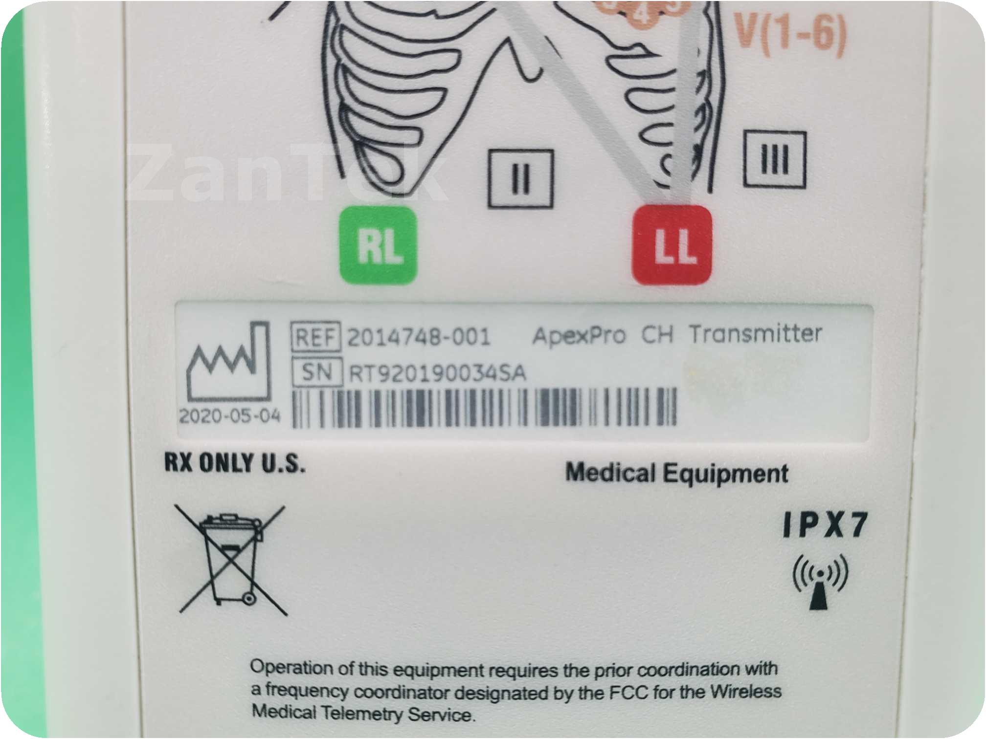 Zantek Medical - 348612-GE ApexPro CH Telemetry Transmitter