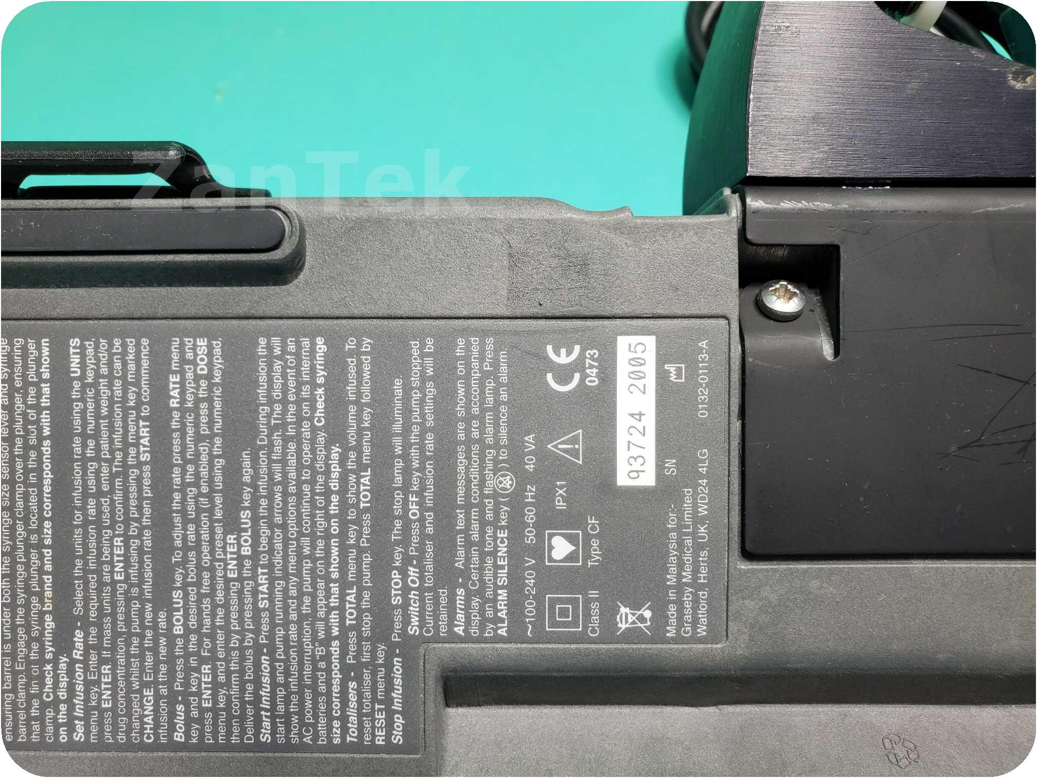 Zantek Medical - 348818-GRASEBY 3400 Infusion Syringe Pump